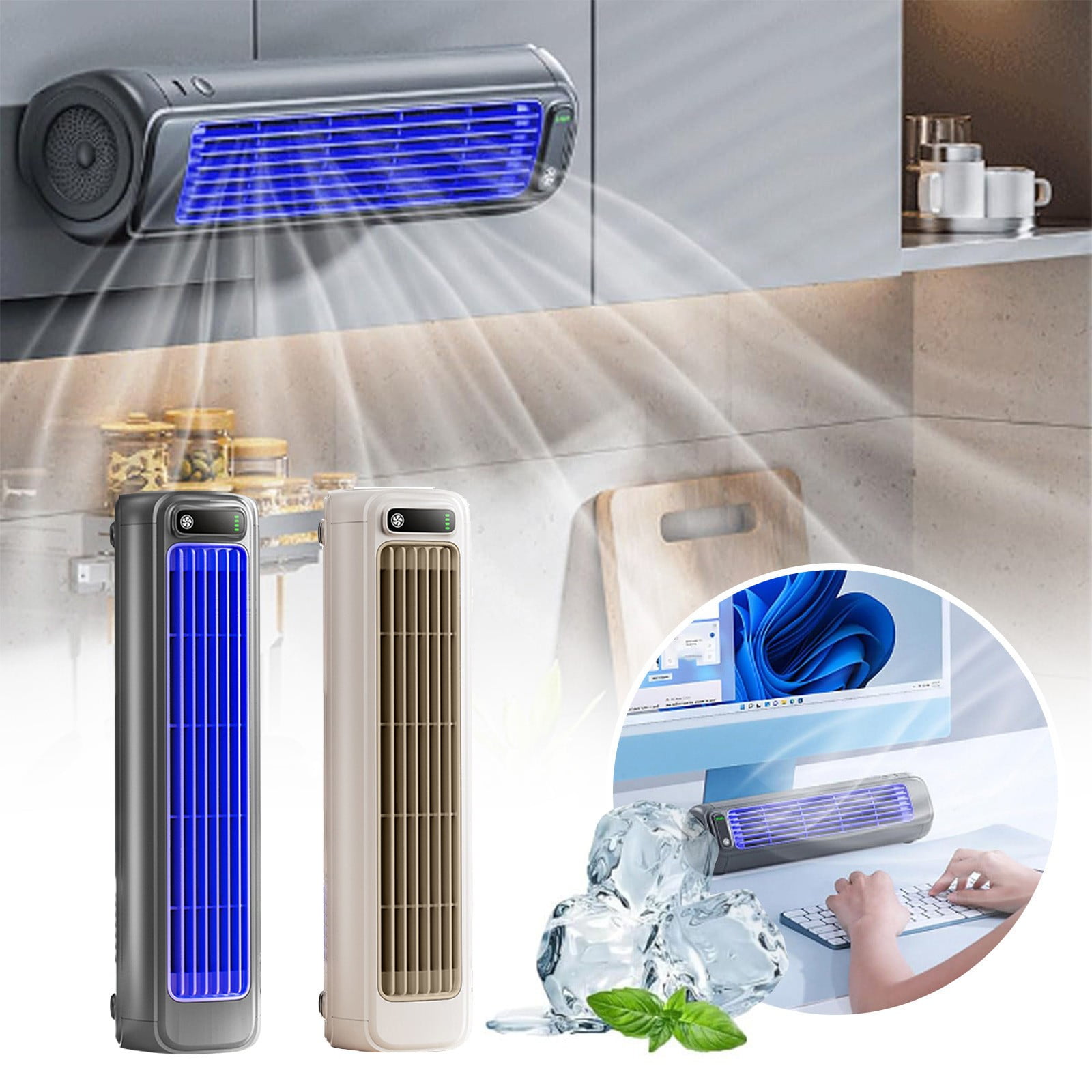 Portable Constant Wind Tower Fan, New Constant Wind Tower Fan, Vaneless ...