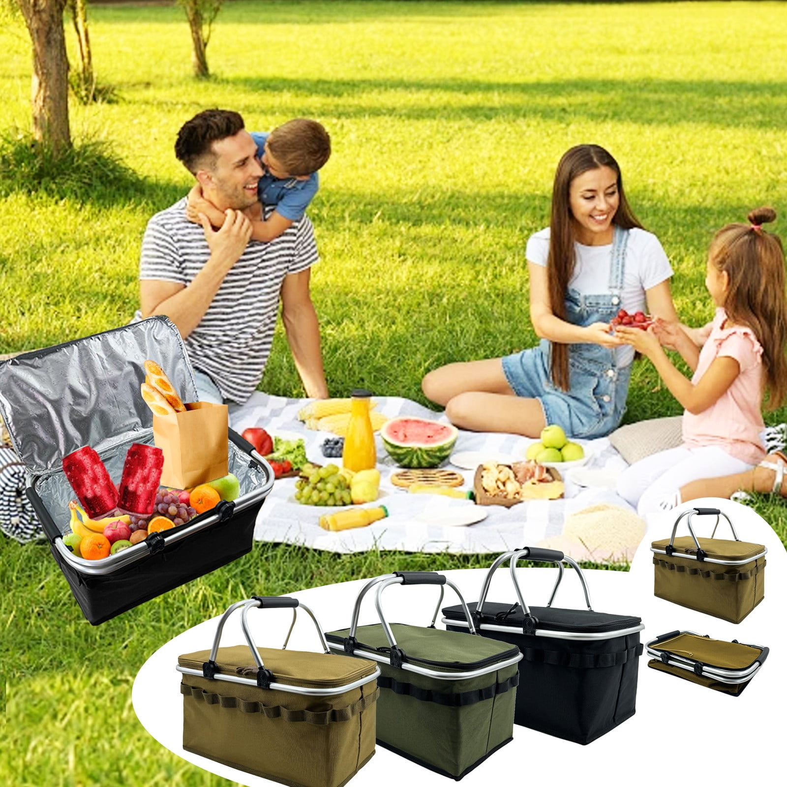 Portable Cooler Bag, Insulated Ice Pack, Durable Polyester, Keep Food ...