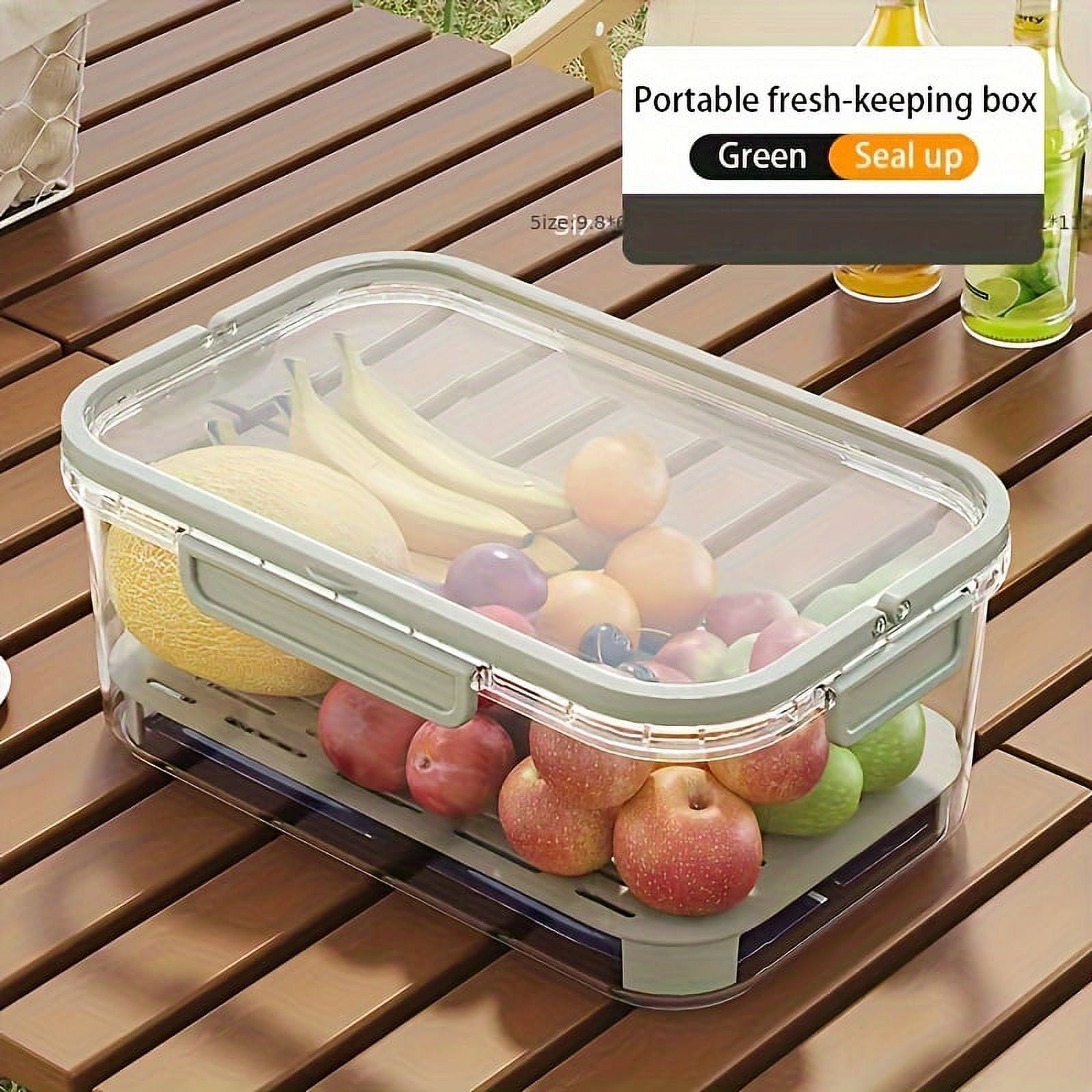 Portable Cooler Box with Food-Grade Built-in Ice Box: Perfect for ...