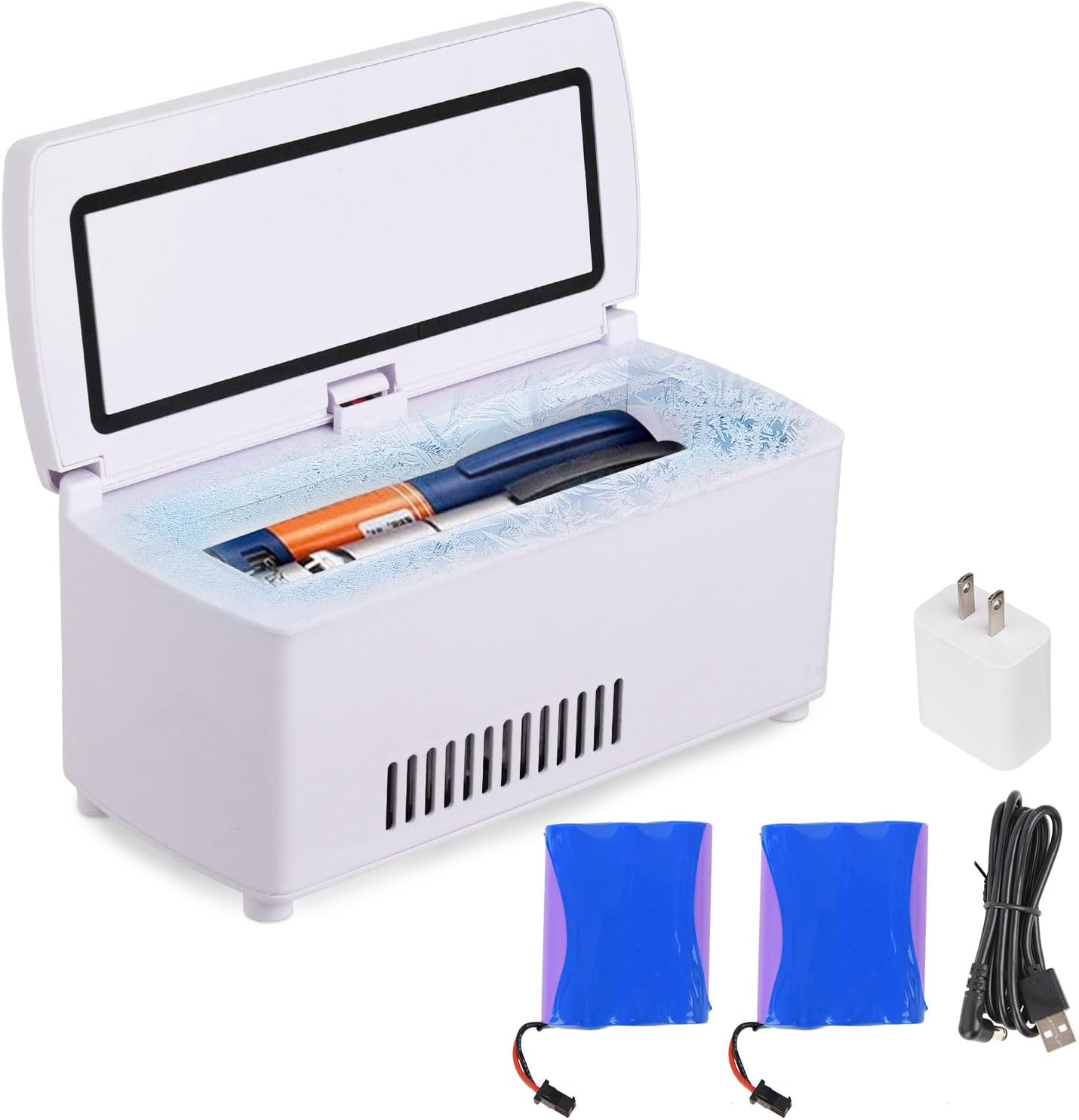 Portable Cooler Case, Cooler Travel Case Keeps 36°F-64°F (2℃-18℃) with ...