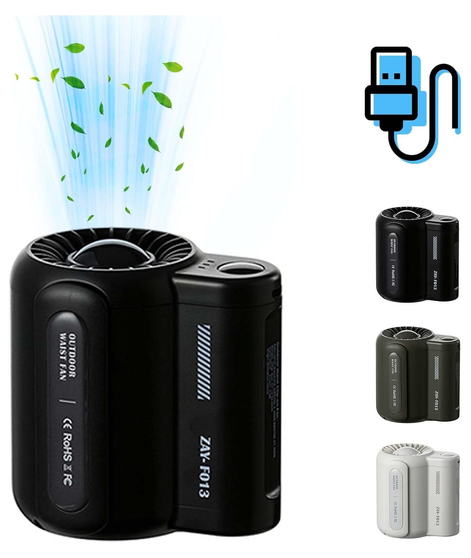 Portable Cooling Clip Fan,Cool Clip Fan Under Shirt,3 Speeds Personal ...