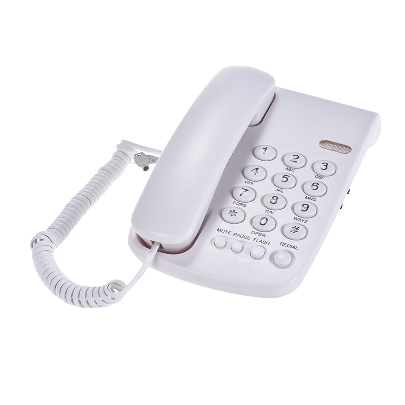 Portable Corded Telephone Phone Pause/ Redial/ Flash/ Mute Mechanical ...