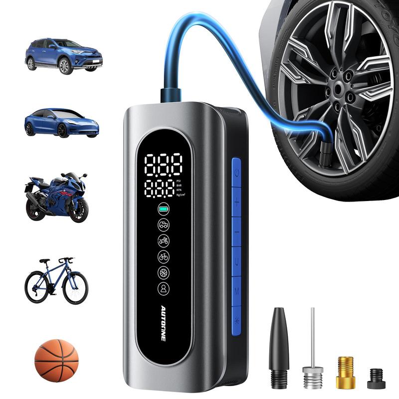 "Portable Cordless Air Compressor - 150PSI Fast Inflation for Car Tires ...
