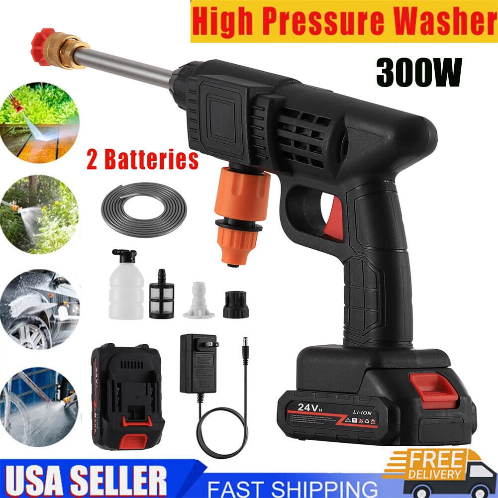 Portable Cordless Electric High Pressure Washer - Smallzonex Car Washer ...