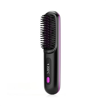 Jungle Wave Flat Natural Professional Hair Brush, Cordless Ionic Hot ...