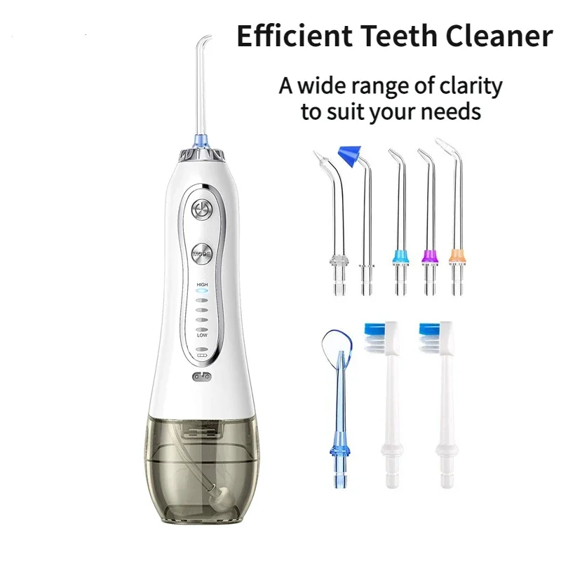 Portable Cordless Home Handheld Flosser 300ml Large Capacity Electric ...