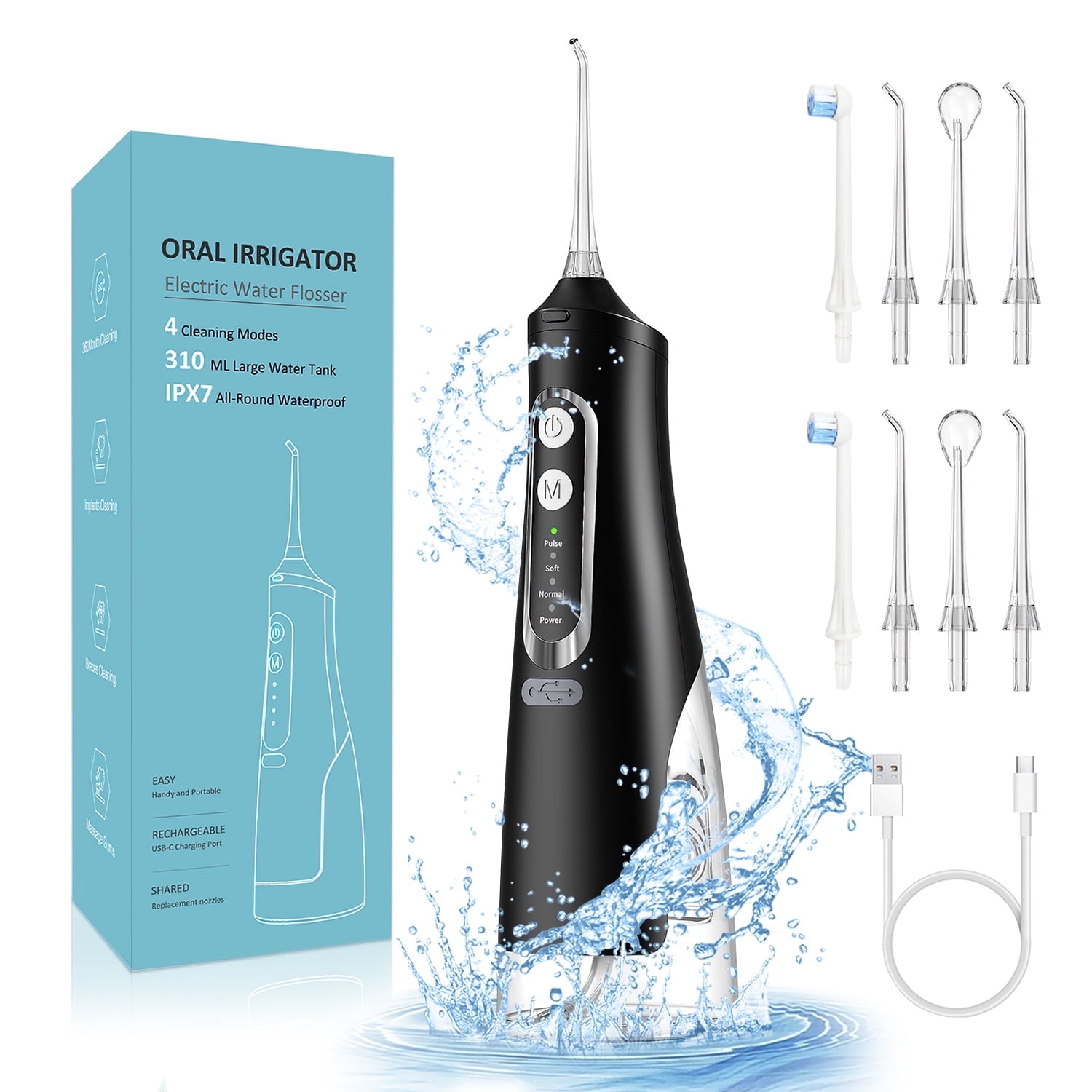 300ml Portable Cordless Oral Irrigator Rechargeable Travel Irrigation ...