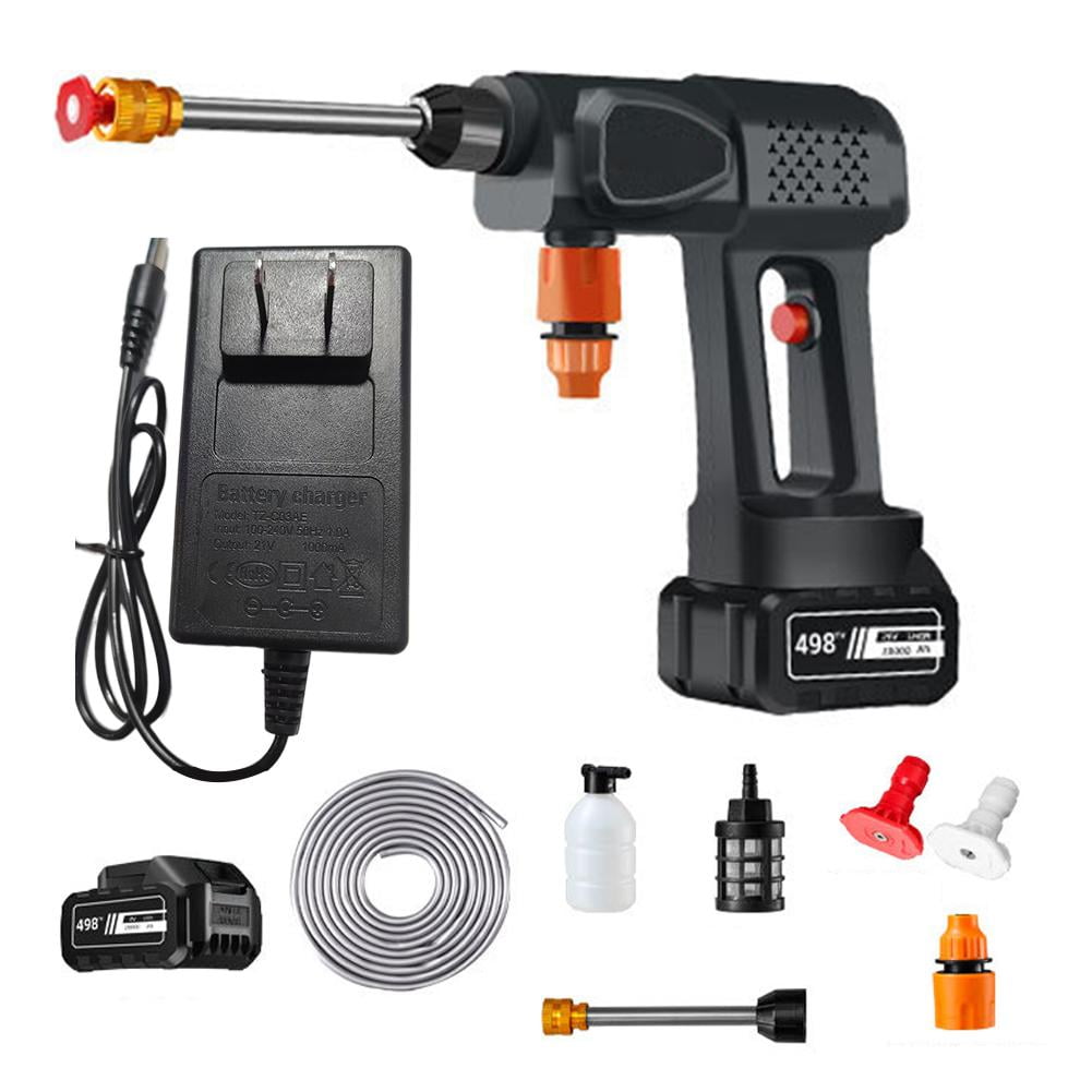 Portable Cordless Pressure Washer, Portable Car Pressure Washer with 6 ...