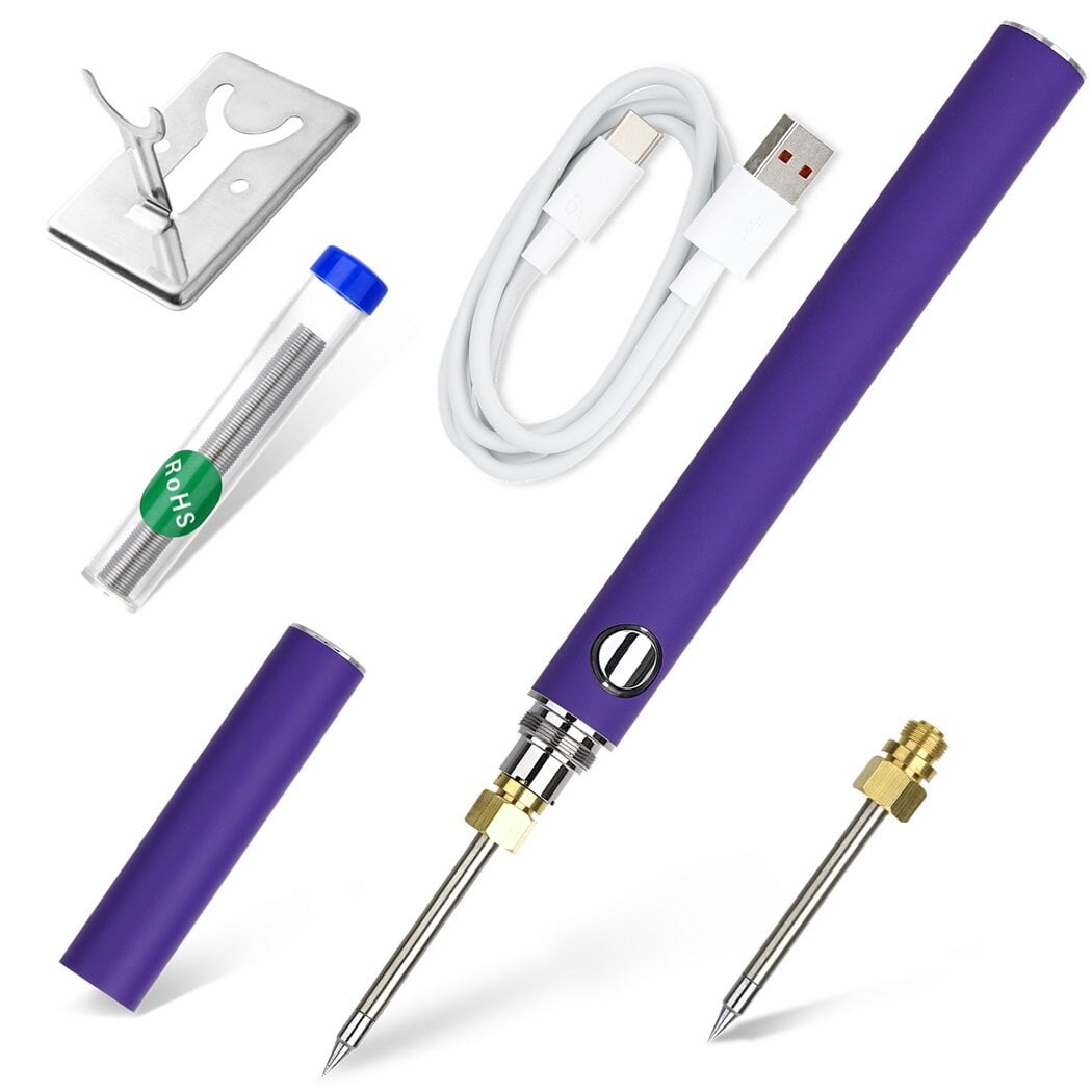 Portable Cordless Soldering Iron Kit, 1100mAh Rechargeable Battery ...
