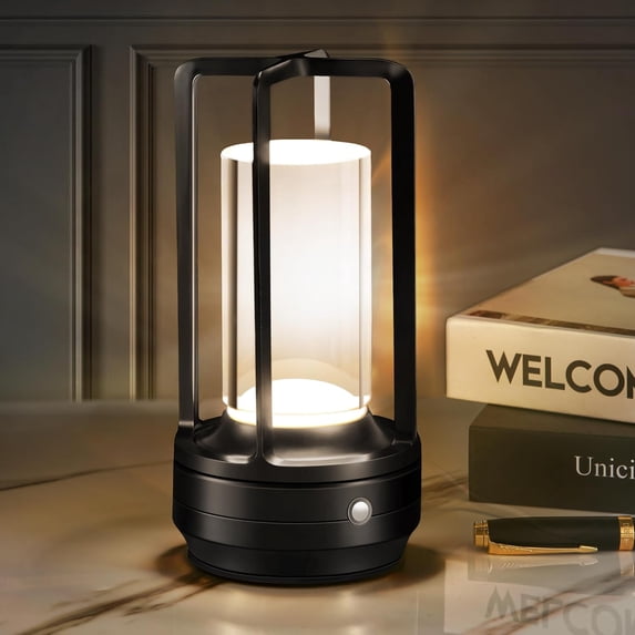 Portable Cordless Table Lamp, Desk Lamp with Touch Control,3-Colour ...