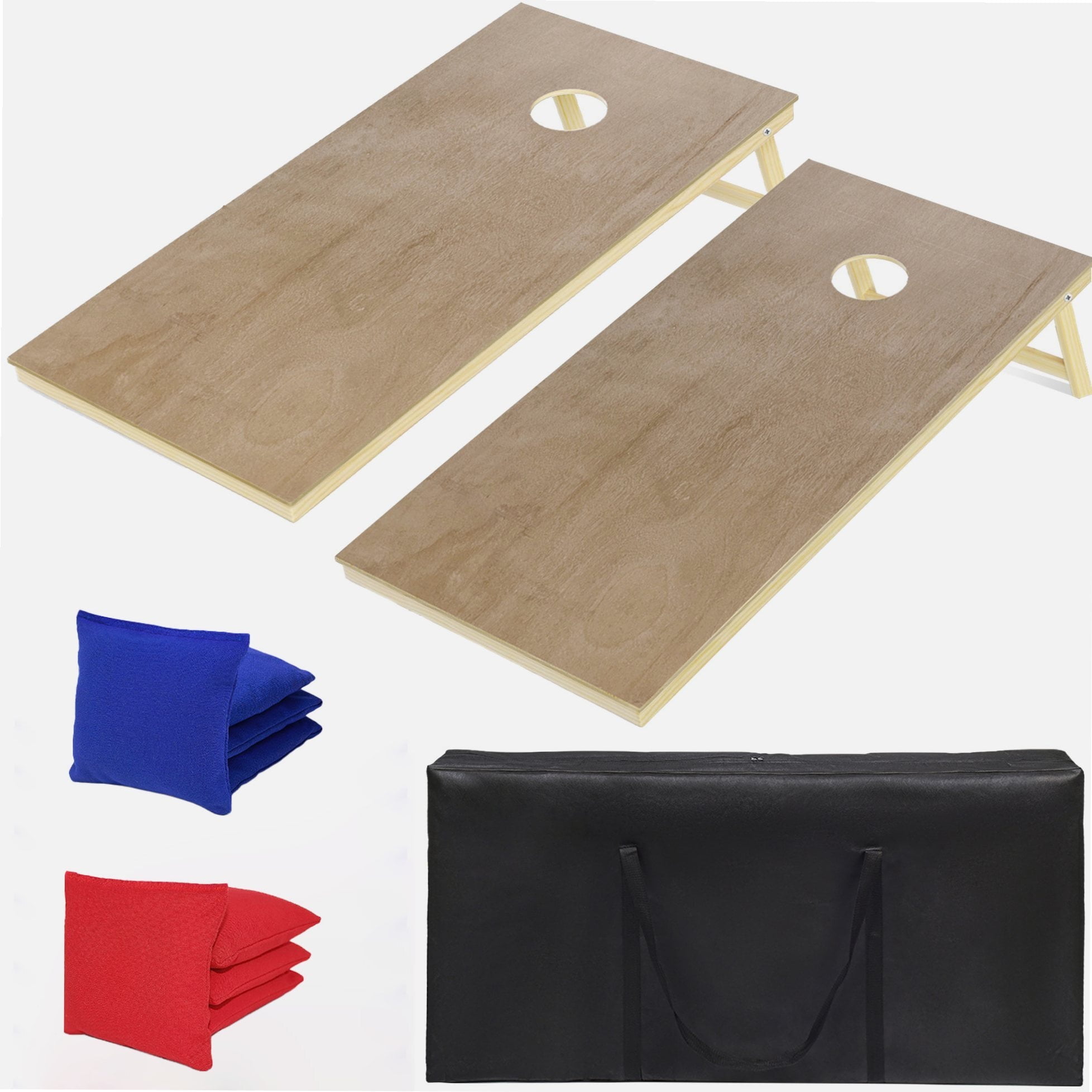 Portable Cornhole Set Regulation Size Outdoor Yard Cornhole Game 2 ...