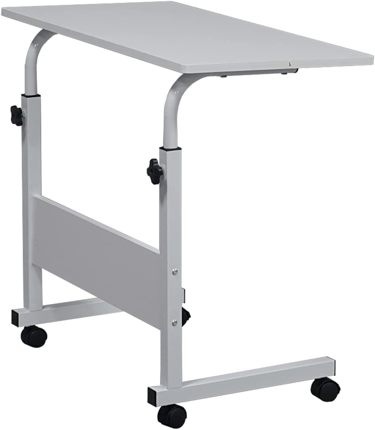 Portable Couch C Table Dinner Tray with Wheels for Eating Snack, Sofa ...