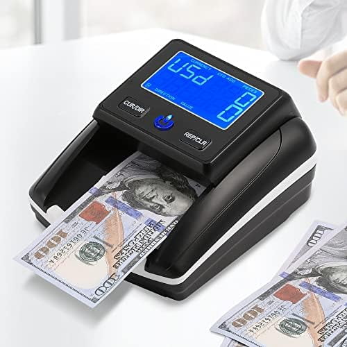 Portable Counterfeit Bill Detector, Rechargeable 4 Way Direction Bill ...