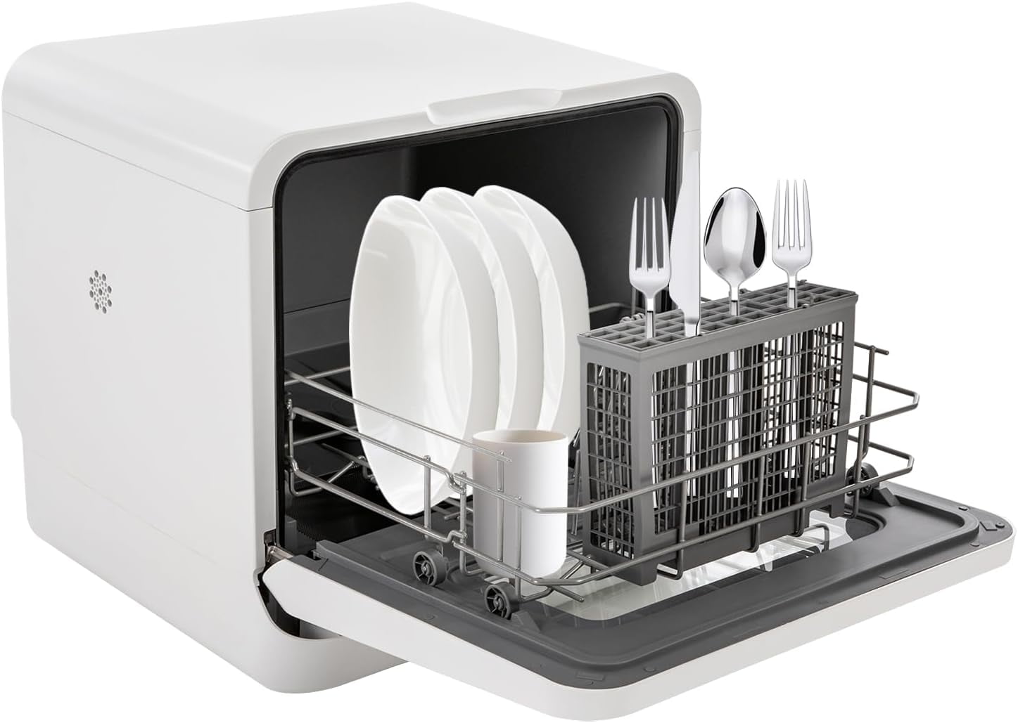 Portable Countertop Dishwasher, 785W Compact Dishwashers for Small ...