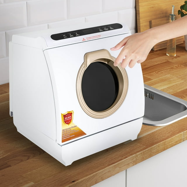 Portable Countertop Dishwasher, Compact Mini Dishwasher with 7L Built ...