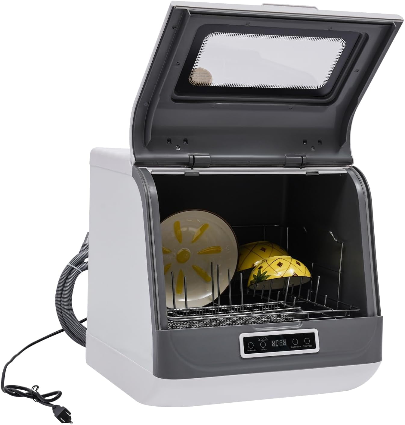 Portable Countertop Dishwasher Mini Dishwasher 3 Washing Modes 4 ...