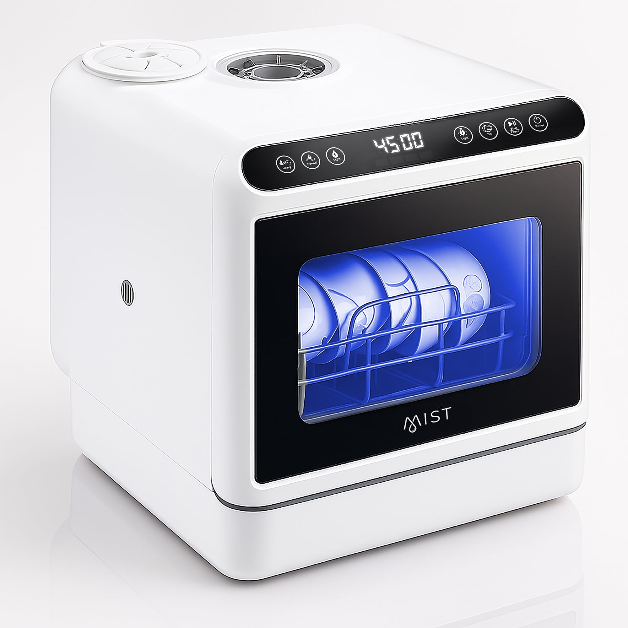 Mist Portable Countertop Dishwasher with 4 Washing Programs and 360 ...