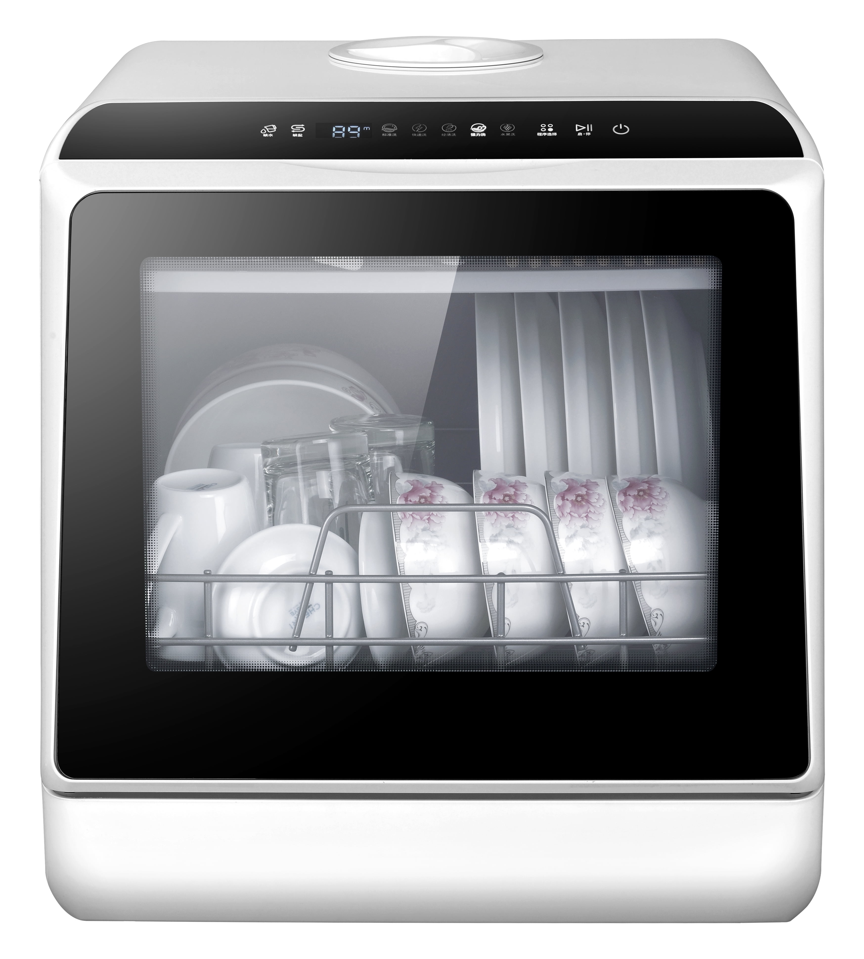 Portable Countertop Dishwashers, Compact Dishwashers with 5 L Built-in ...