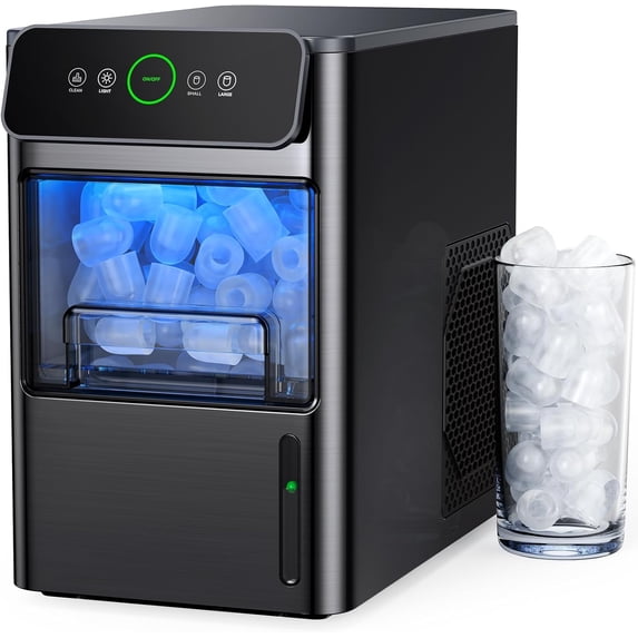 Portable Countertop Ice Maker - 20lbs of Ice per Day, Makes Ice in 6 ...