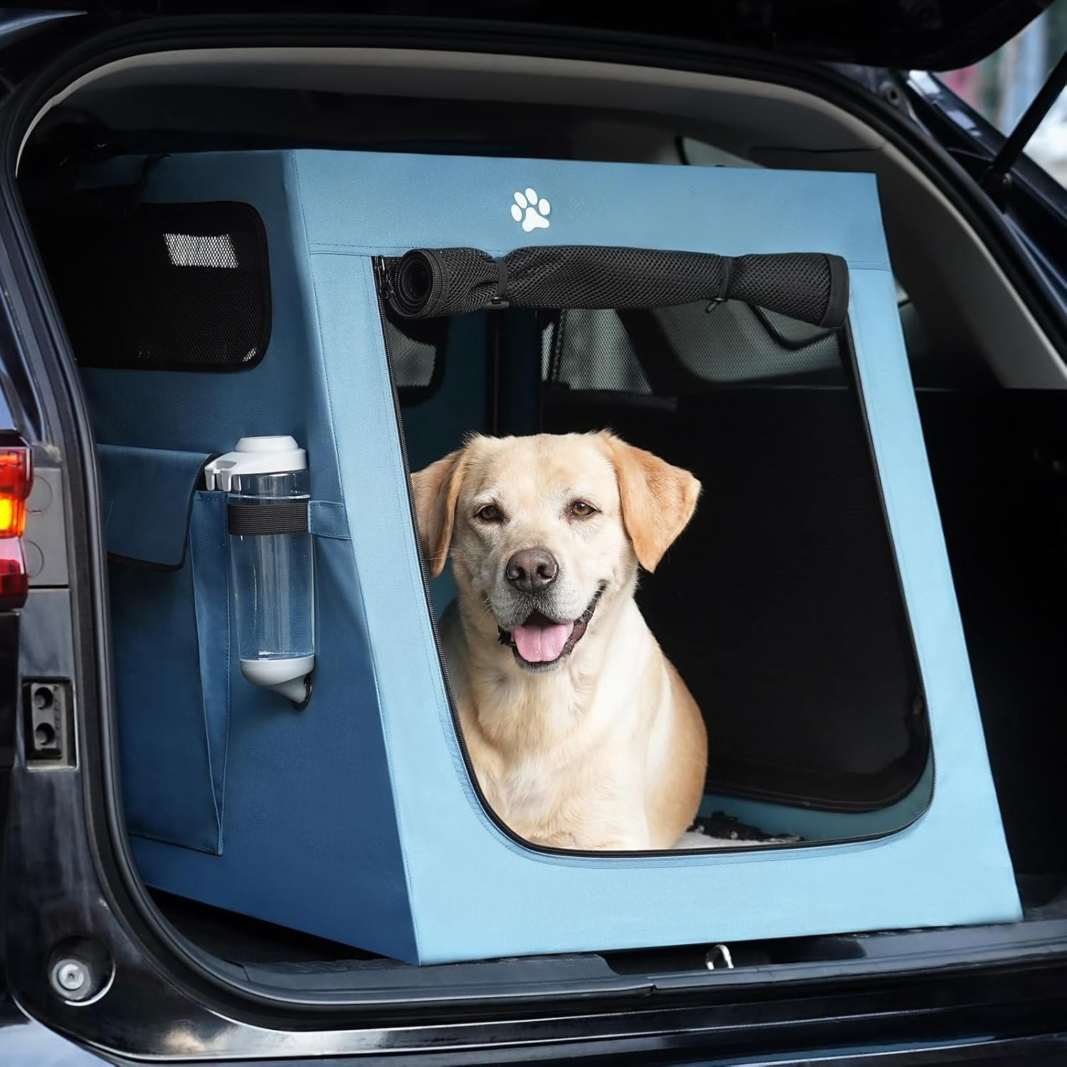 Portable Crate for Travel, Collapsible Large Travel Crate with Metal ...