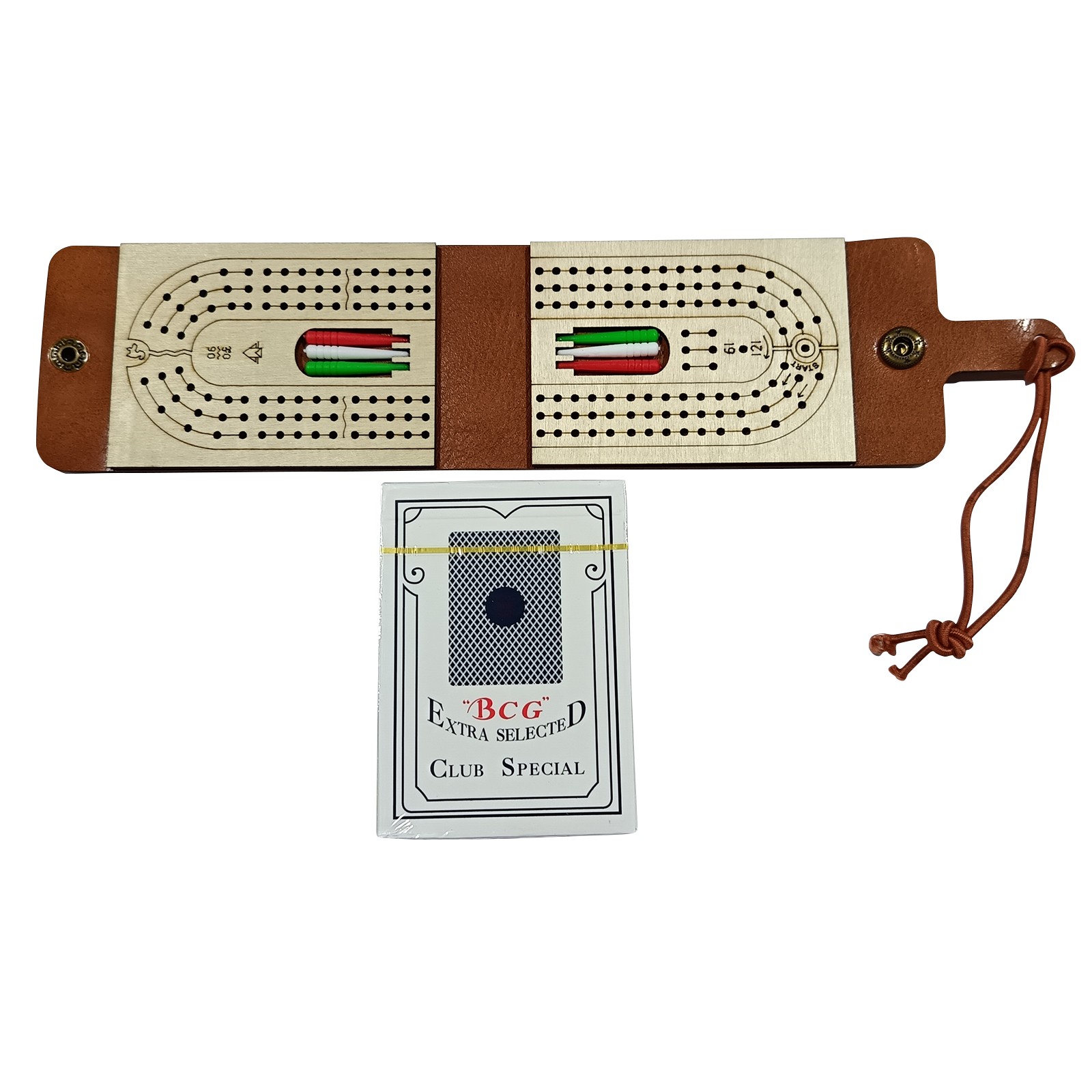 Portable Cribbage Card Game Scoreboard Classic Wooden Board Game Set ...