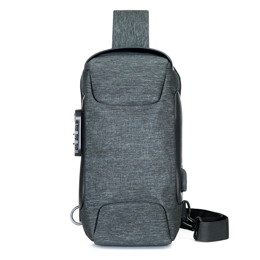 Portable Crossbody Anti-theft Lock Chest Pouch Backpack Storage Bag ...