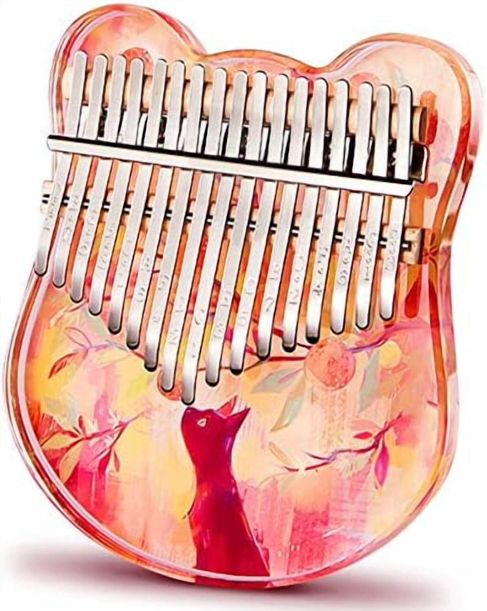 Portable Crystal Kalimba Thumb Piano 21 Key with EVA Protective Case ...