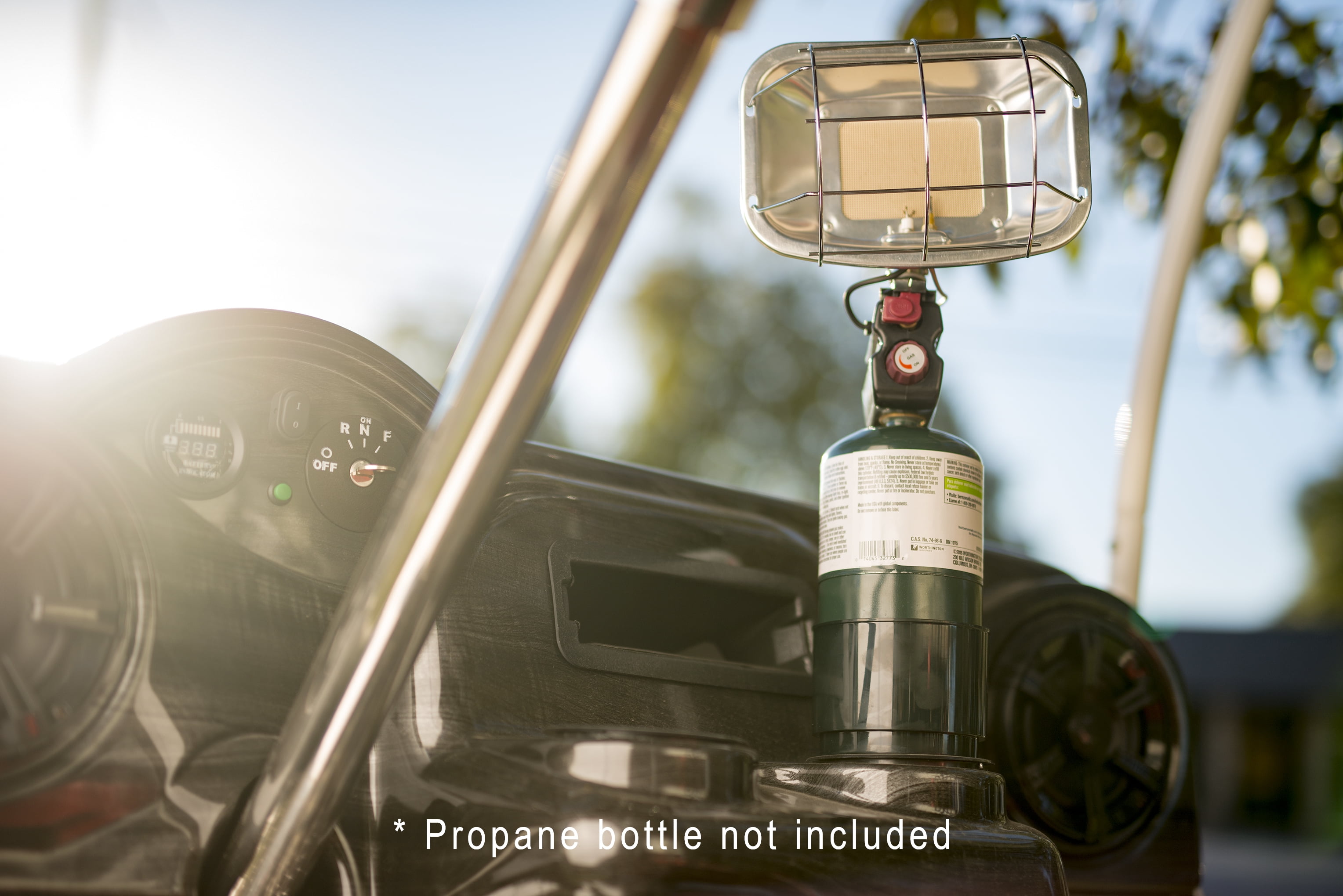 Portable Cup Holder Propane Heater for Golf Carts - Piezo-Ignited ...