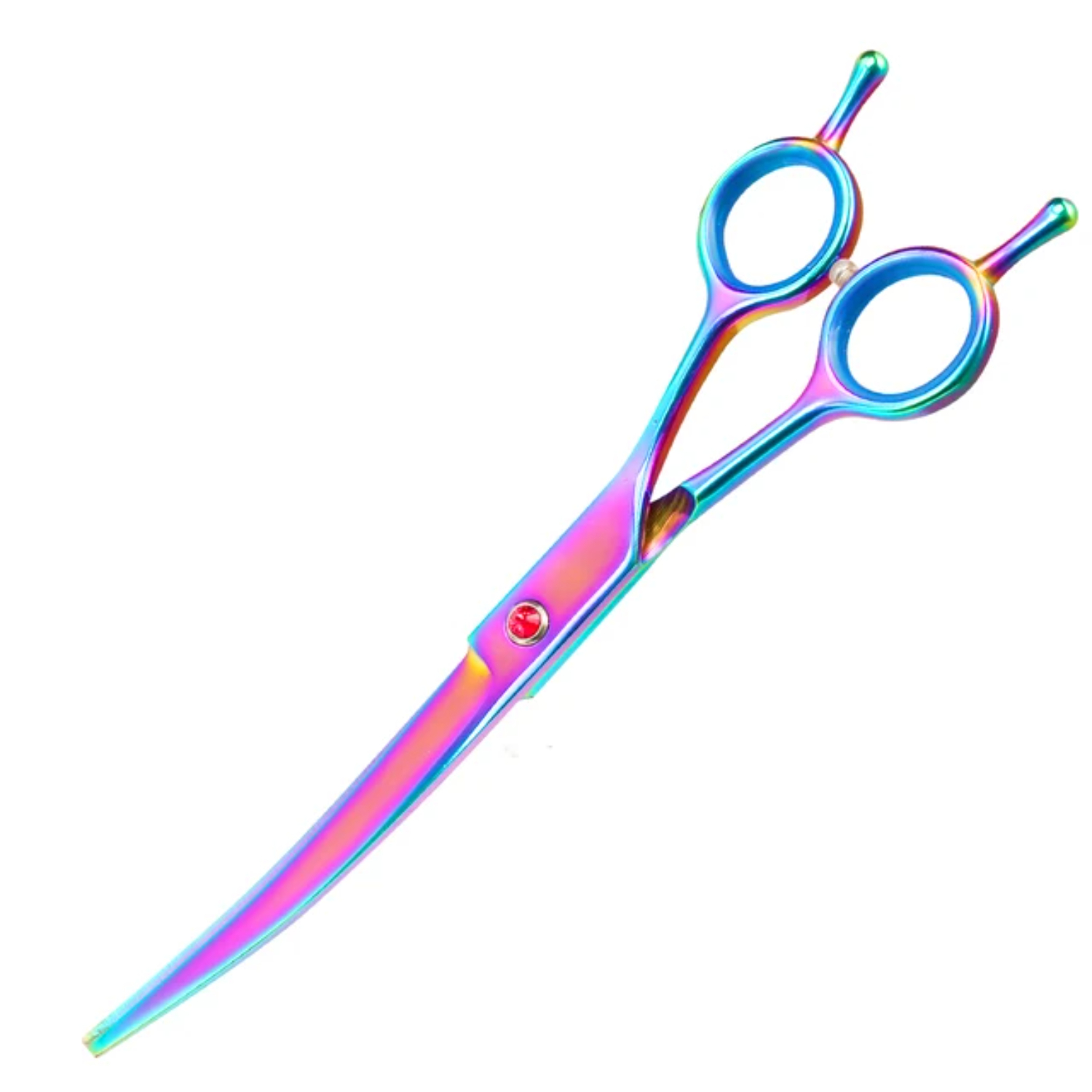 Portable Curved Pet Hair Scissors Grooming Both Hand Available ...