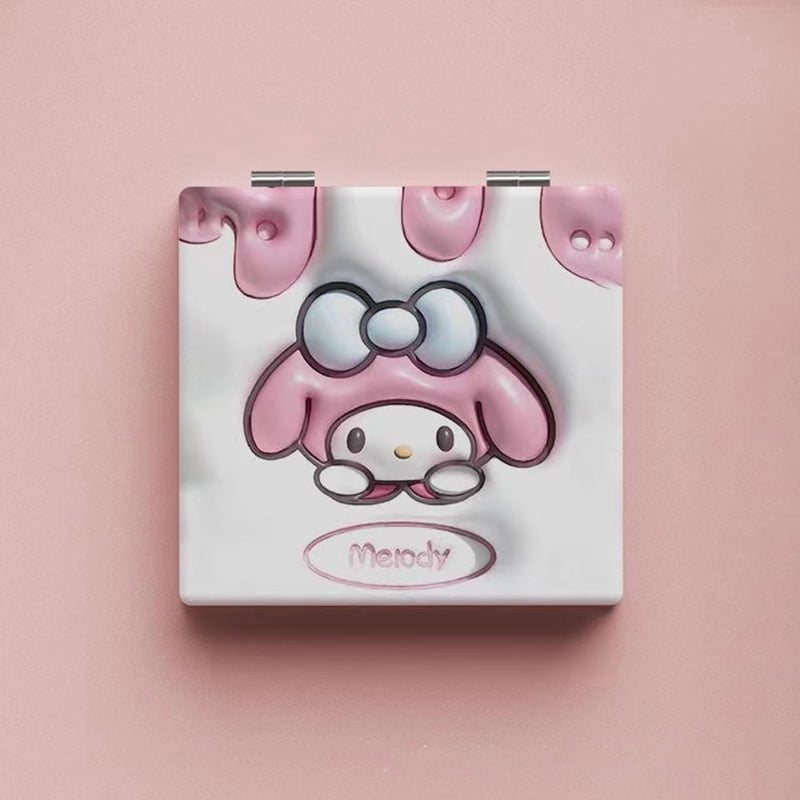 Portable Cute Foldable Mirror Hello Kitty Mirror Anime Sanrio Makeup ...