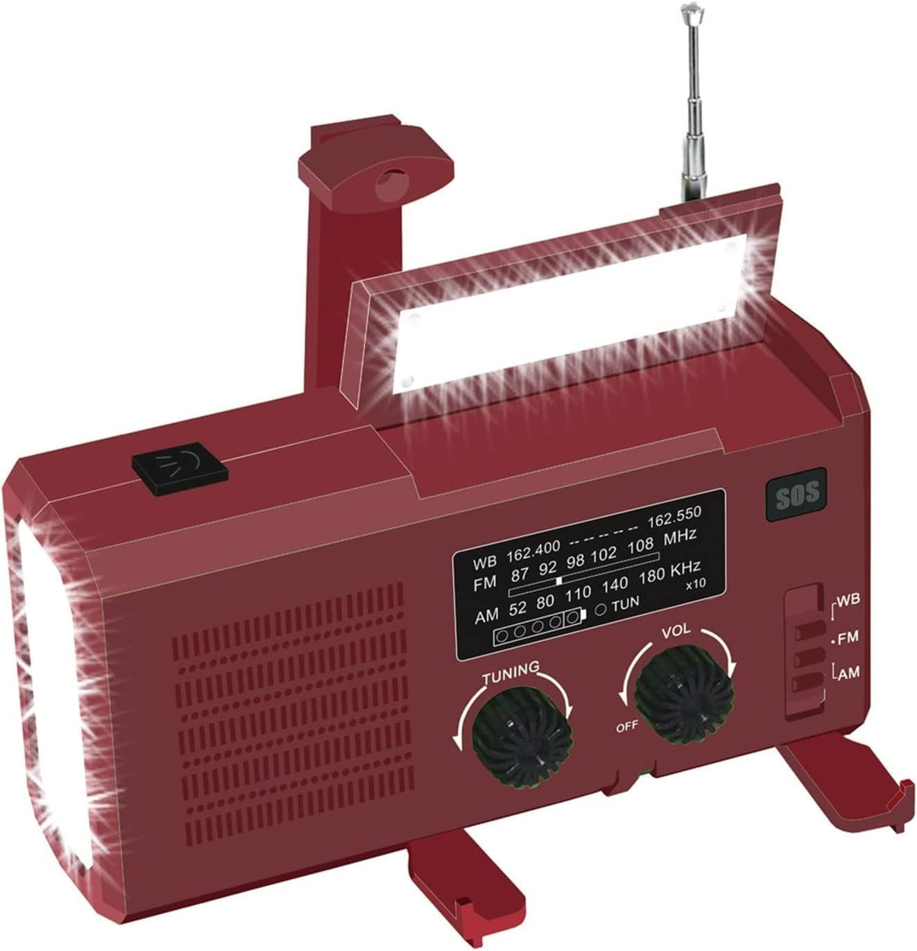 Portable DAB/DAB+ FM Digital Radio,Emergency Radio with 4000mah Battery ...
