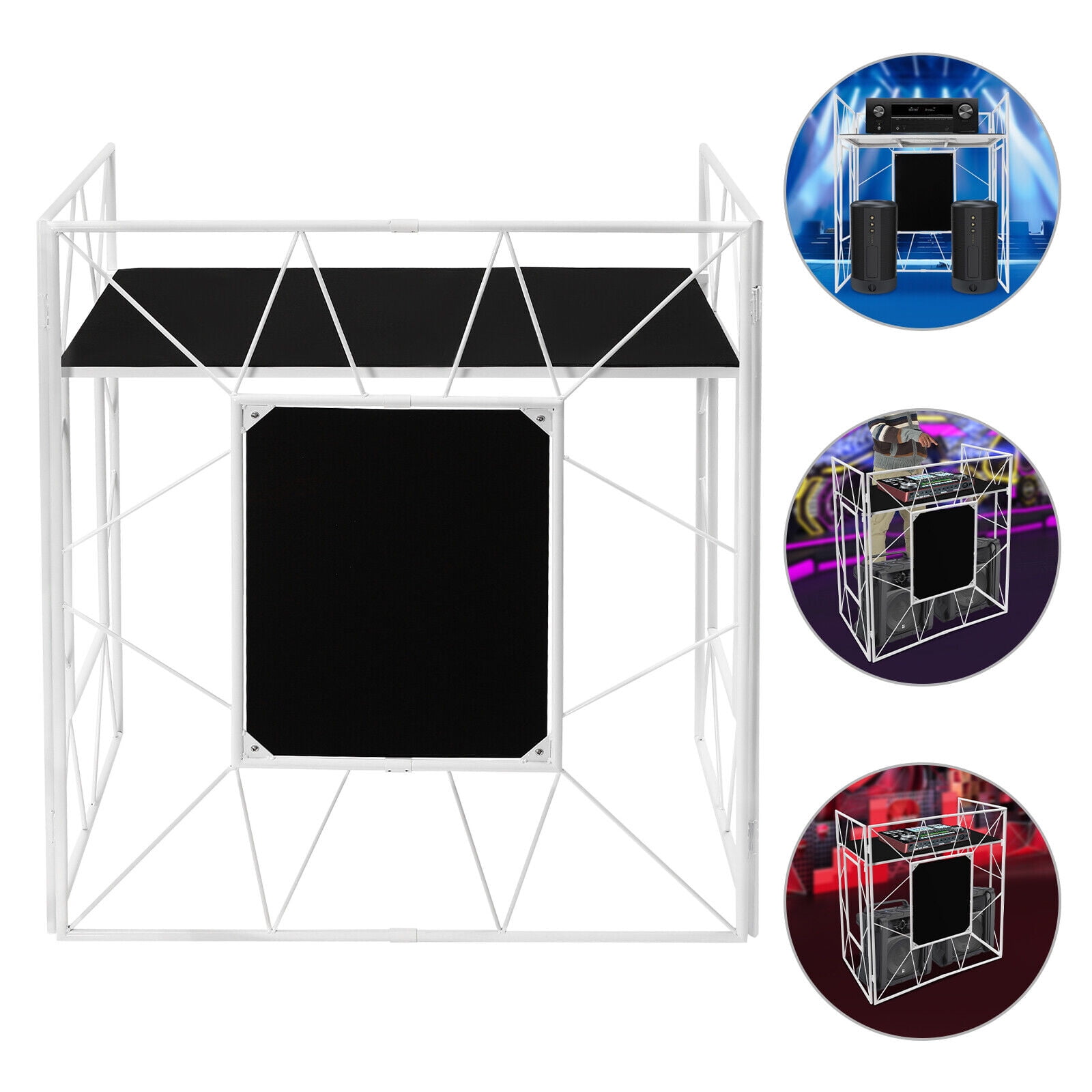 Portable DJ Booth Display Rack Event Table DJ Display Rack 43.3*24.8*49 ...