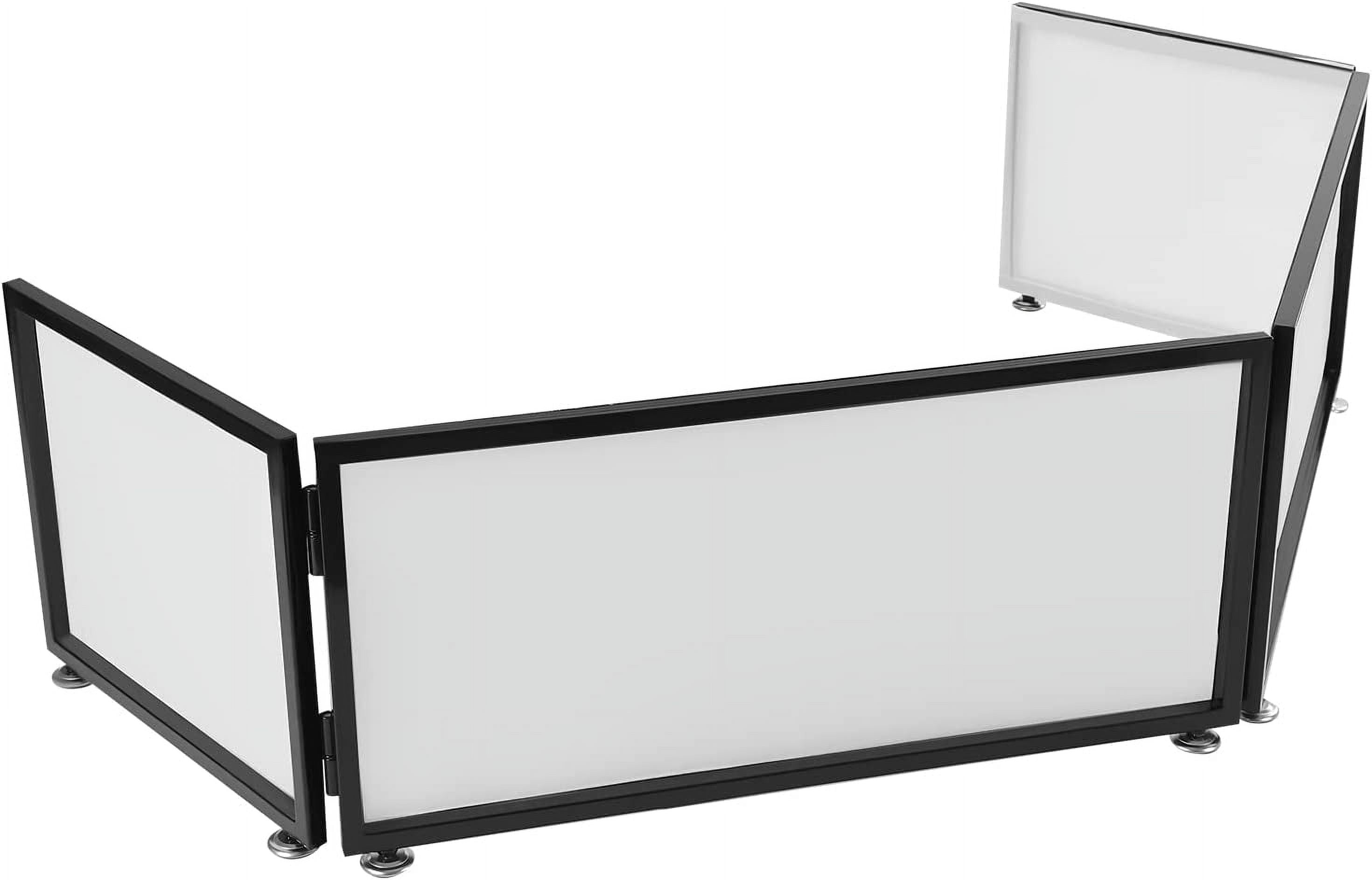 Portable DJ Booth Foldable Cover Screen 67x20x15.7 inches Large ...