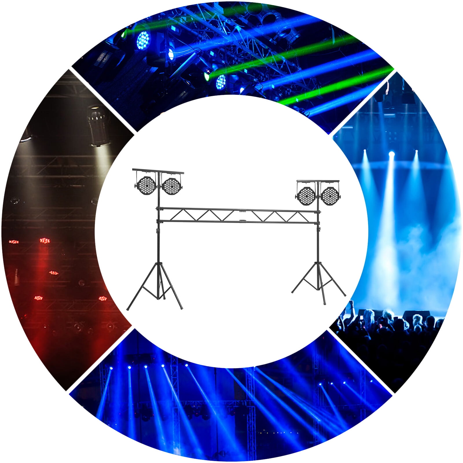 Portable DJ Lighting Truss/Stand w T-Bar Trussing Stage System W ...