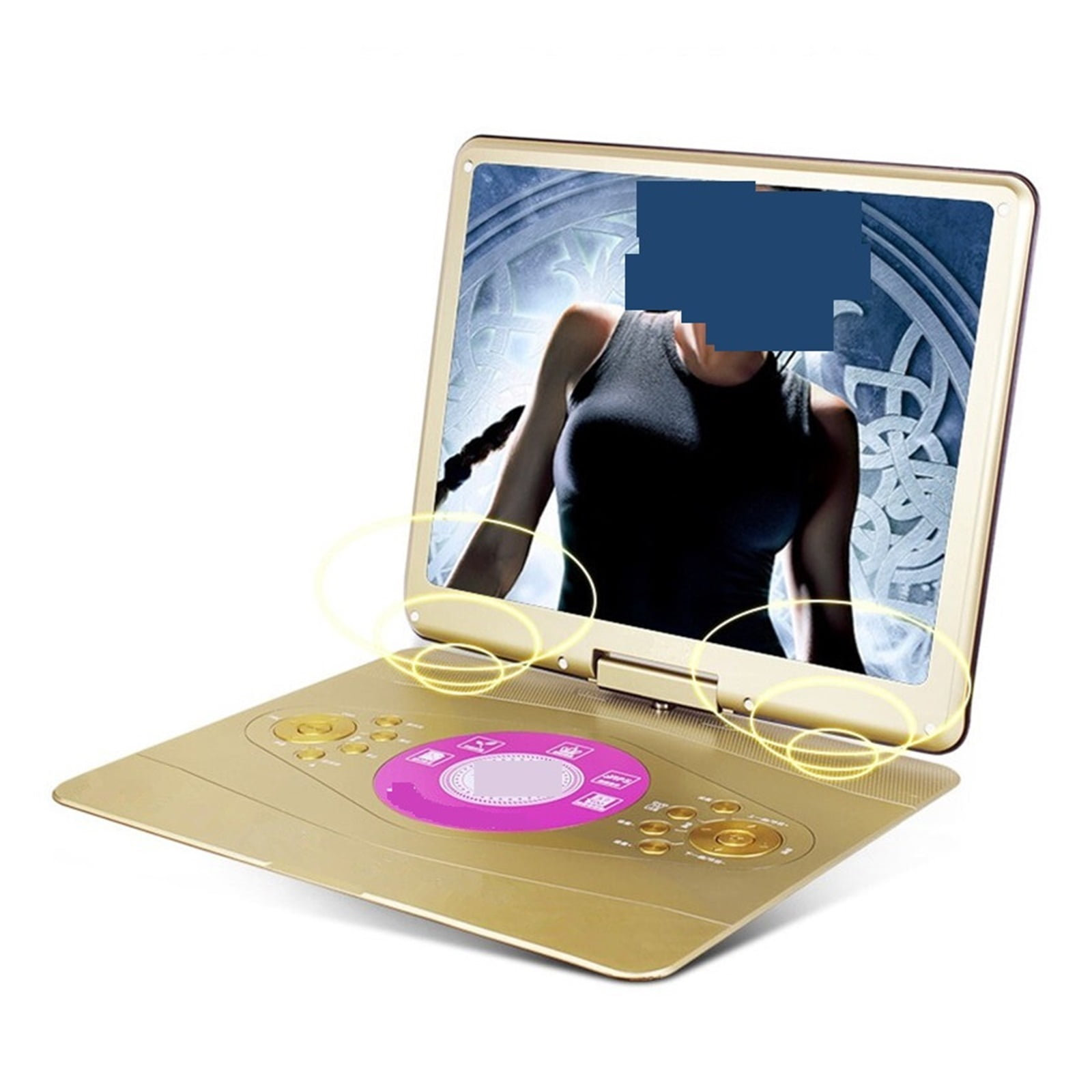 HD LED 14 Screen 20 Inch DVD EVD Player Super Slim Game Home Portable ...