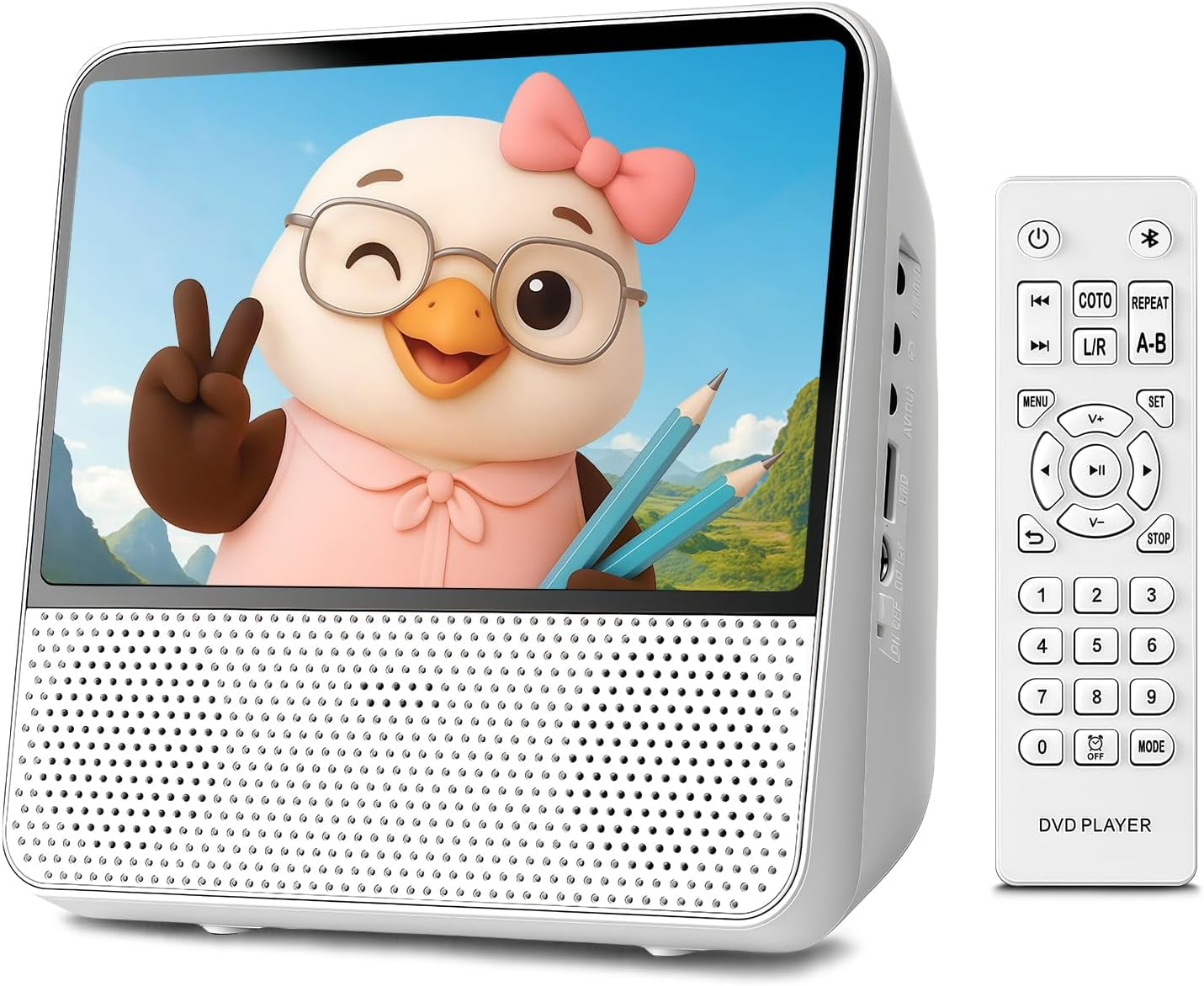 Portable DVD player with screen, 7-inch high-definition 1024 * 600 ...