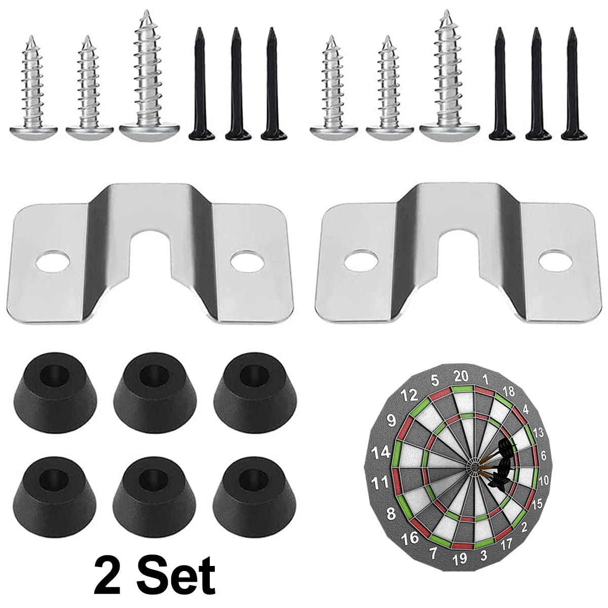 Portable Dartboard Mount, Cold Rolled Steel Dart Board Hanger Bracket ...