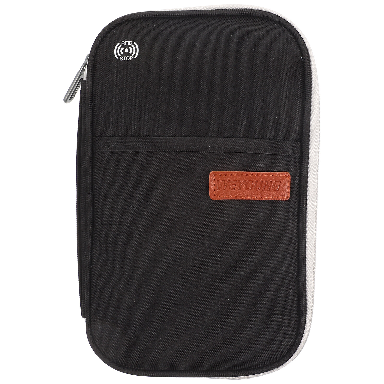 Portable Data Bag Passport Organizer Mens Wallet with Zipper Cloth ...