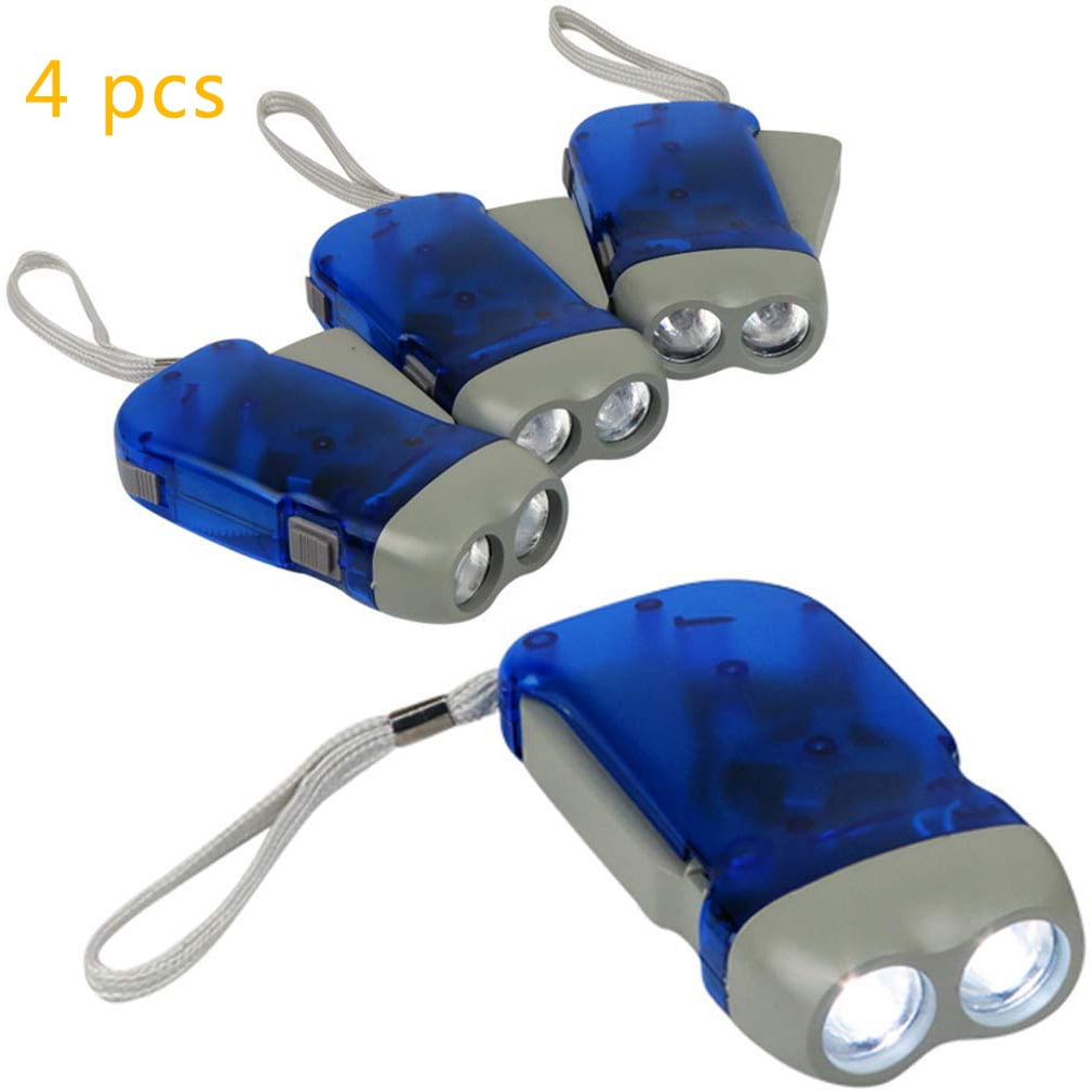 Portable Design Hand Crank Emergency Flashlight, Bright Led For Camping ...