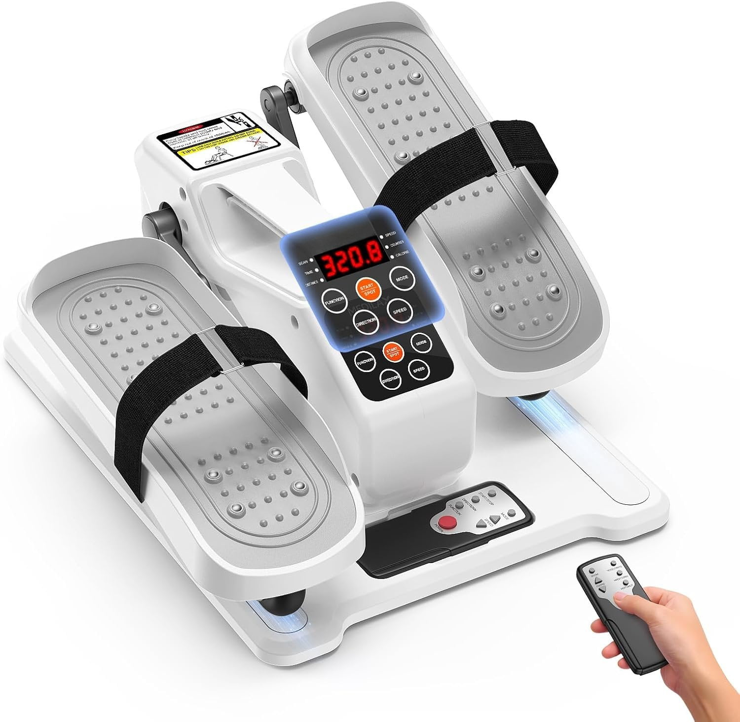 Portable Under Desk Elliptical Machine with Remote. 12 Manual & 3 ...