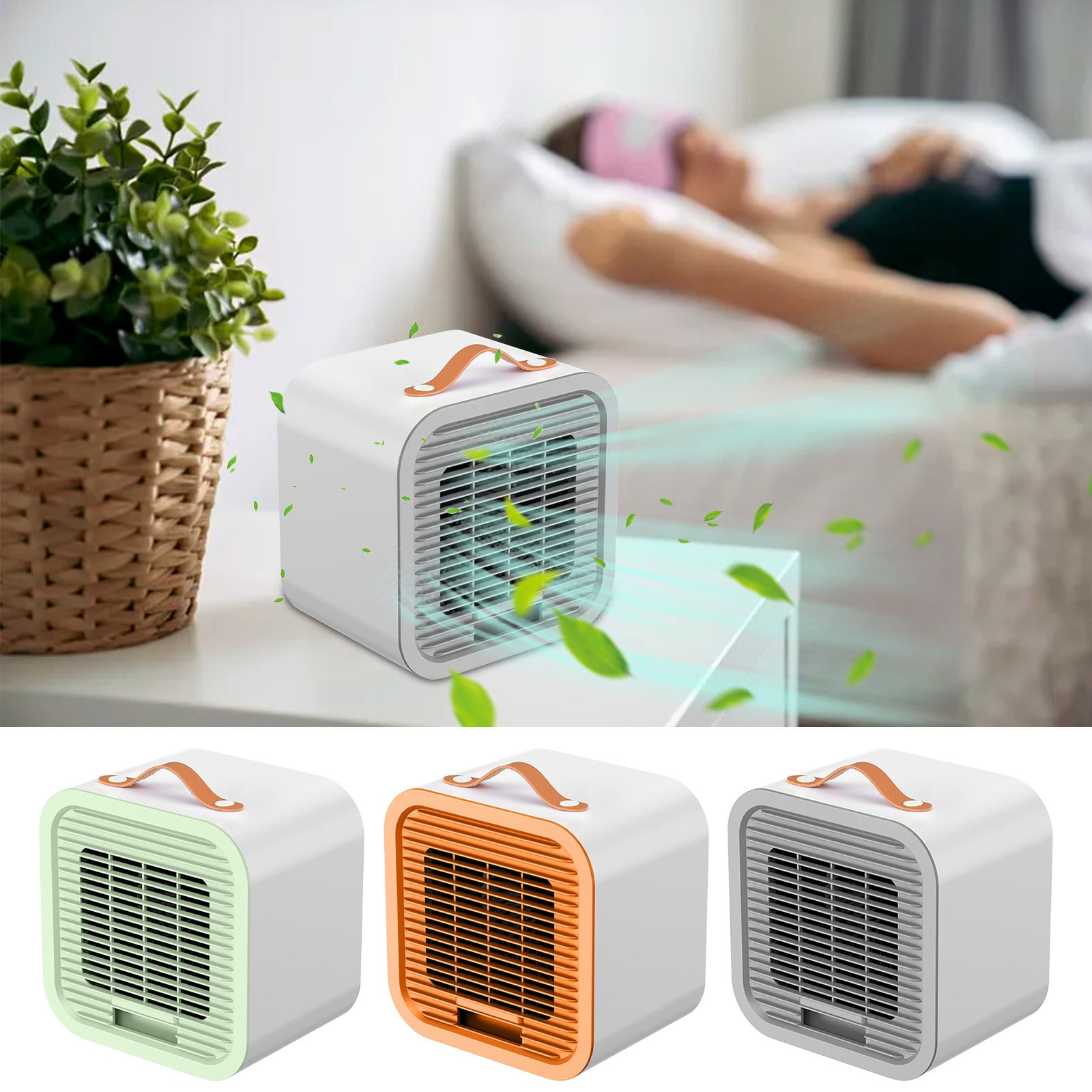 Portable Desk Fan Air Conditioners Fan with 3-speed Desktop USB Fan ...