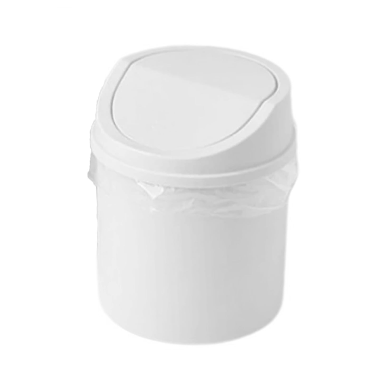 Portable Desk Trash Bin With Lid Simple Design Small Trash Bin with Lid ...