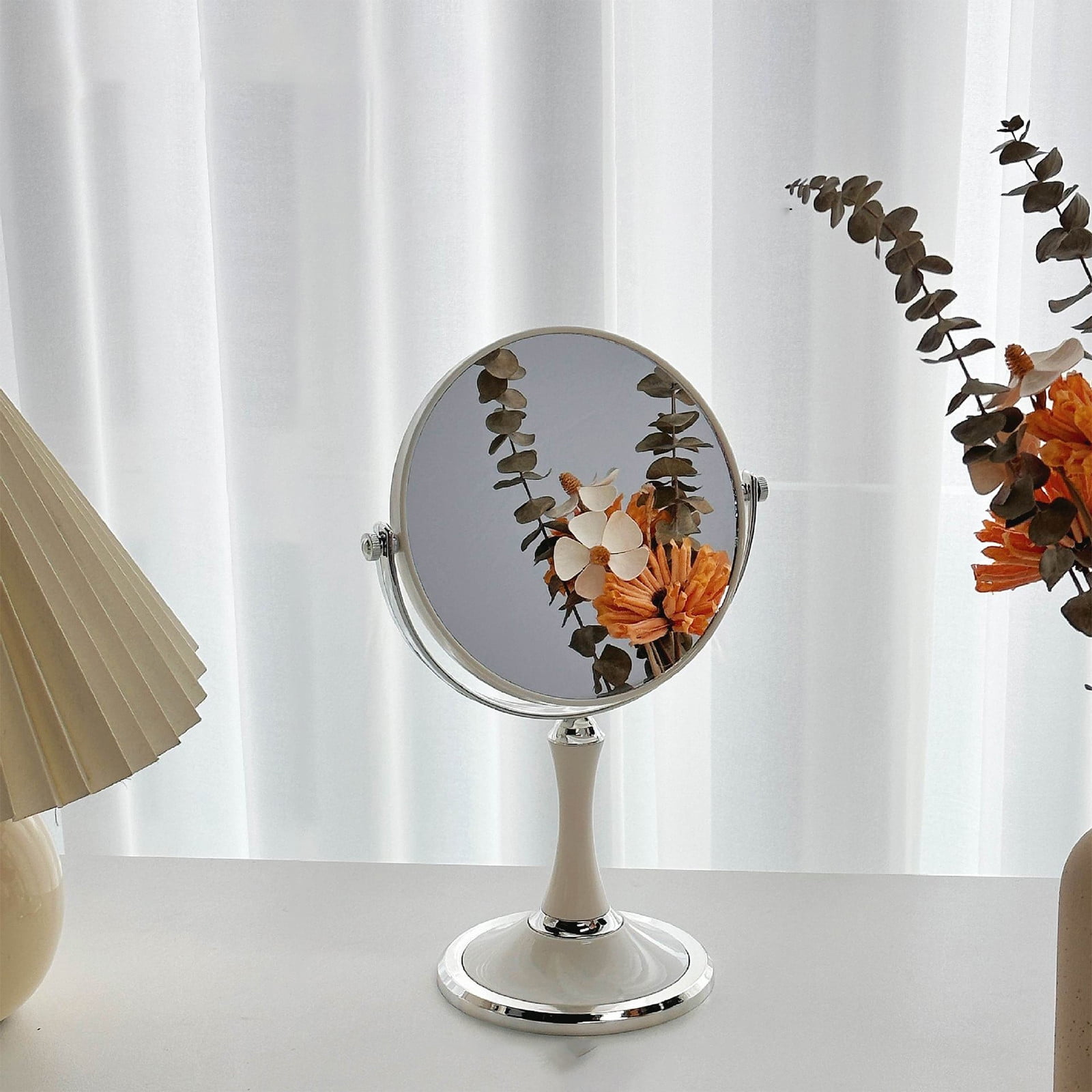 Portable Desk Vanity Mirror Makeup Mirror with Stand, Adjustable Normal ...