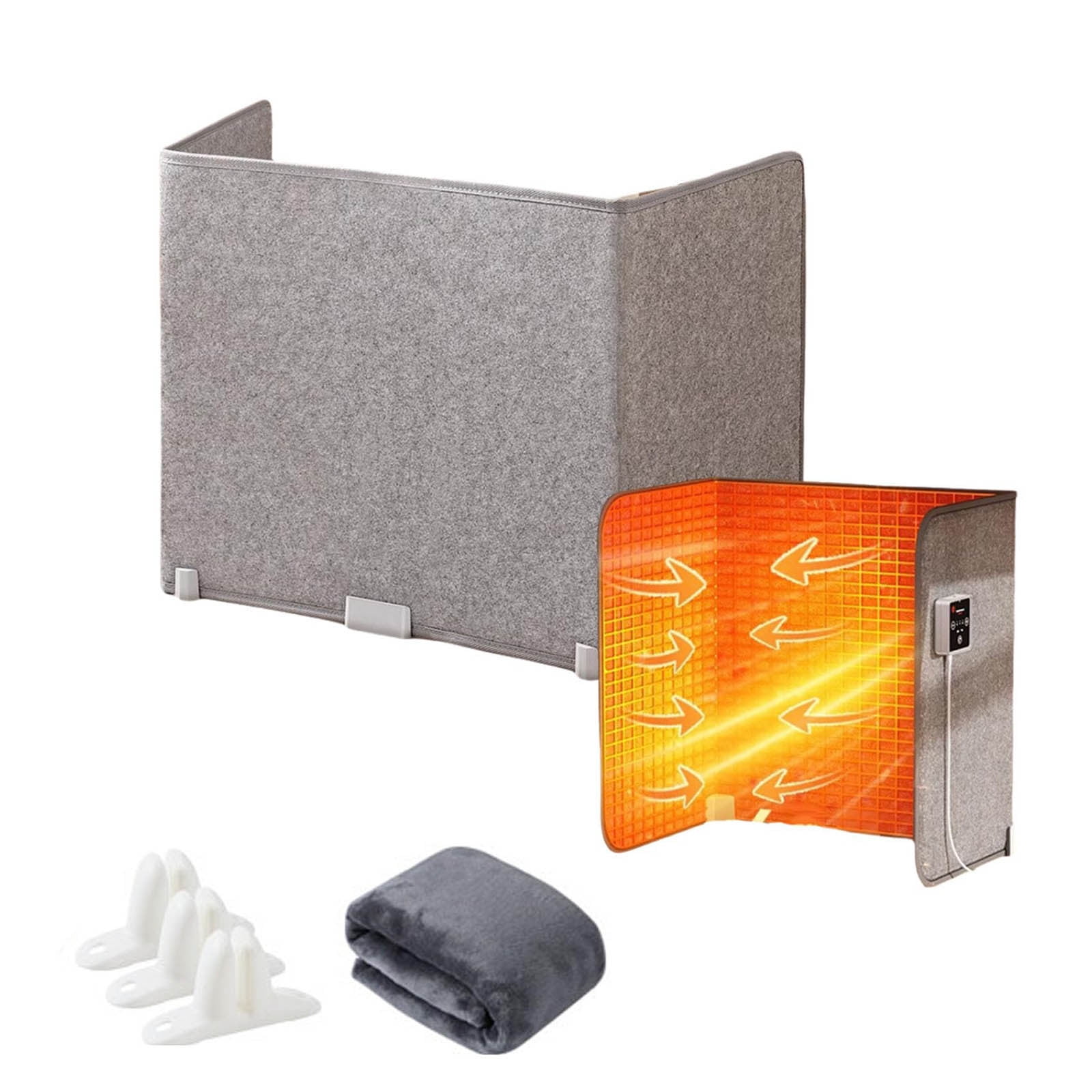 Portable Desk Warmer Personal Heater With Soft Blanket Foldable Design ...