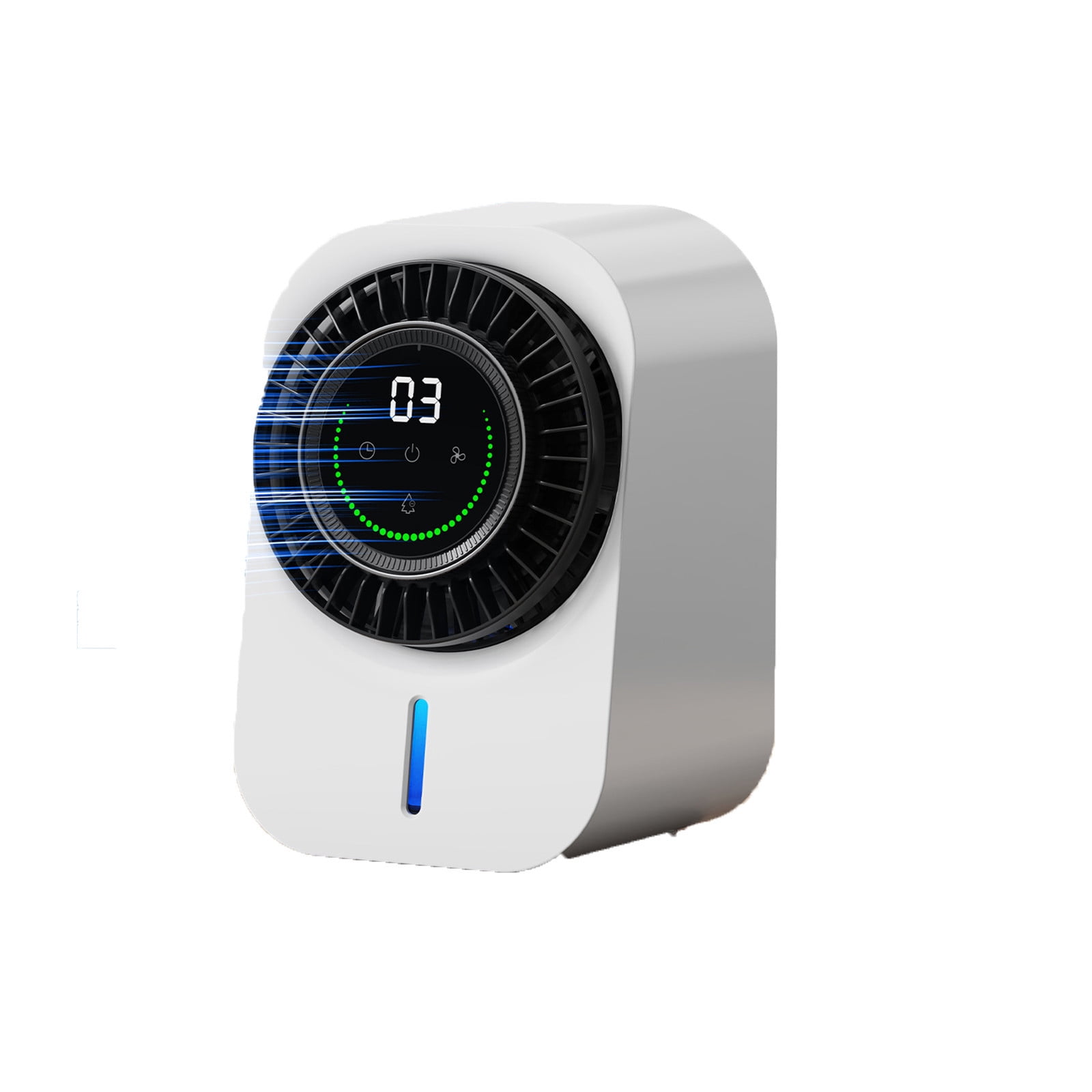 Portable Desktop Fan With 3 Speed Touch Control Rechargeable Usb Air ...