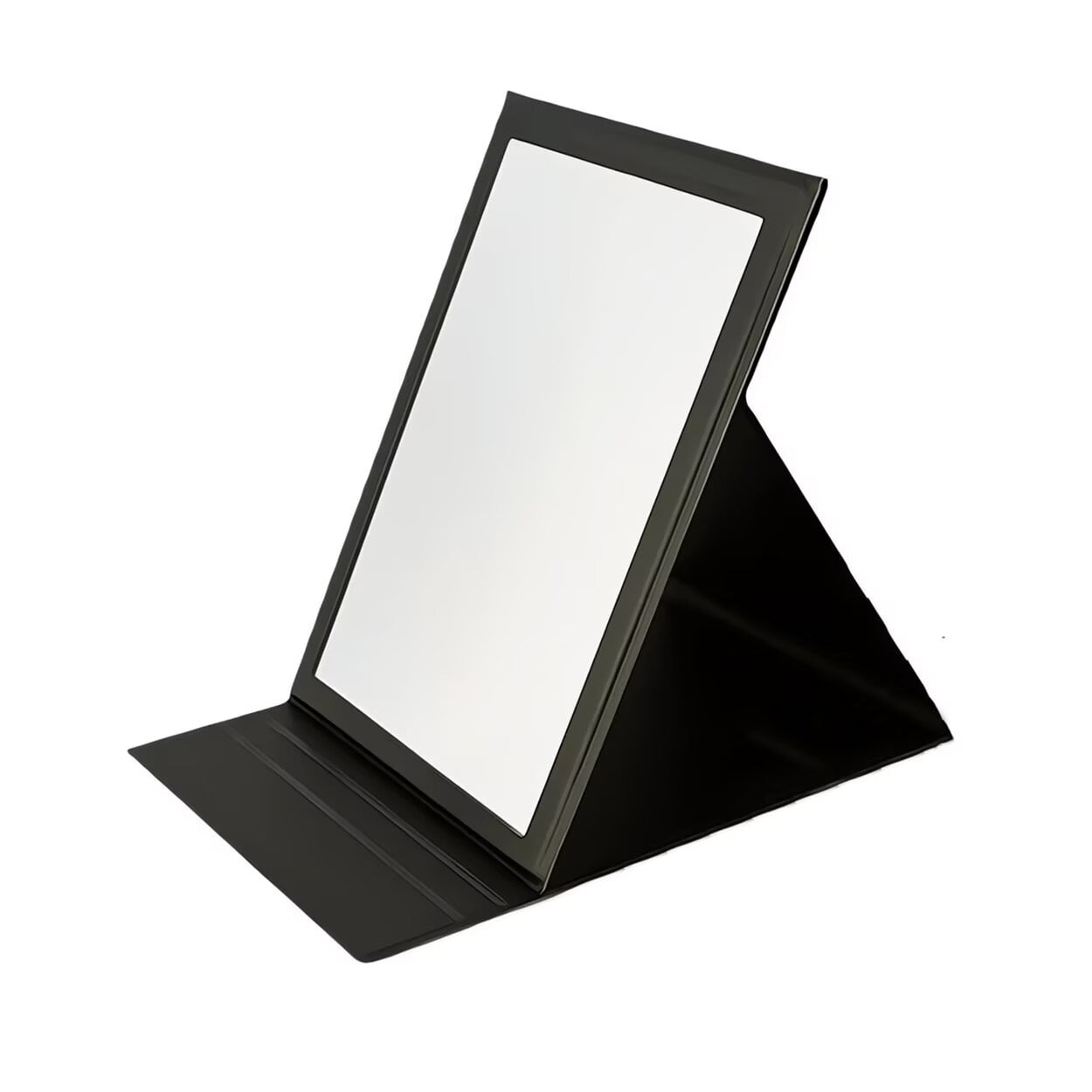 Portable Desktop Folding Mirror with Adjustable Stand, Pu Leather ...