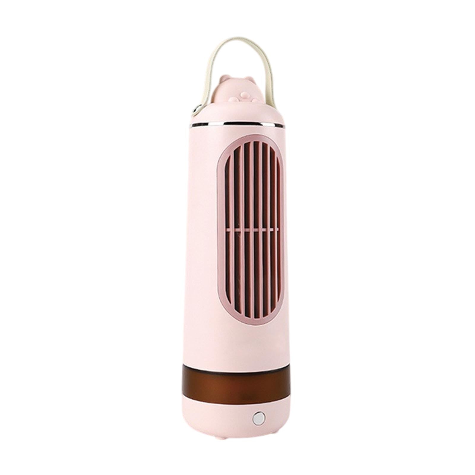 Portable Desktop Oscillating Fan with Night Light, Three-Speed ...