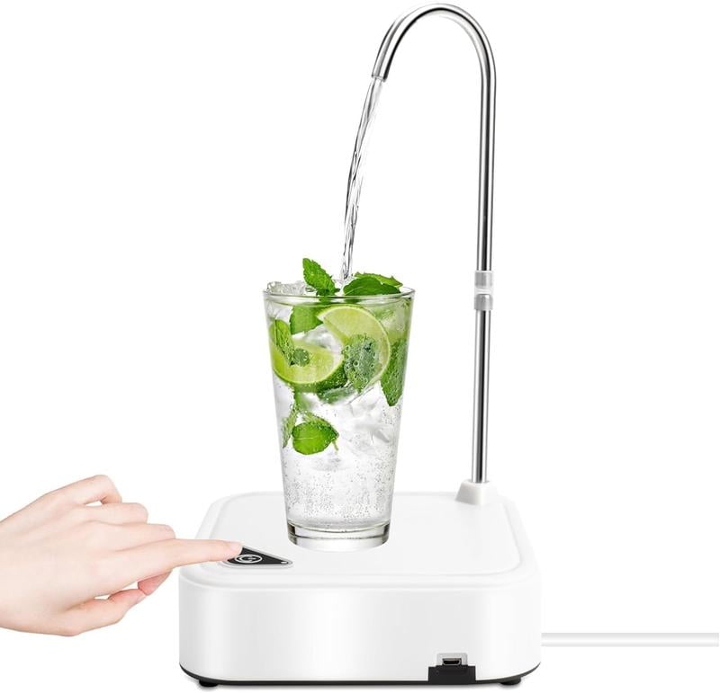 Portable Desktop Water Bottle Dispenser - USB Rechargeable Electric ...
