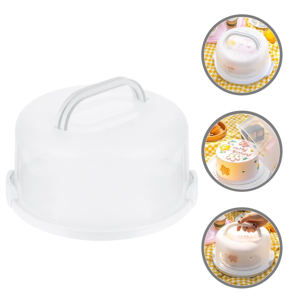 COMPUKAS Cake Carrier Box PP 1Pack For Home Bakers Portable Storage ...