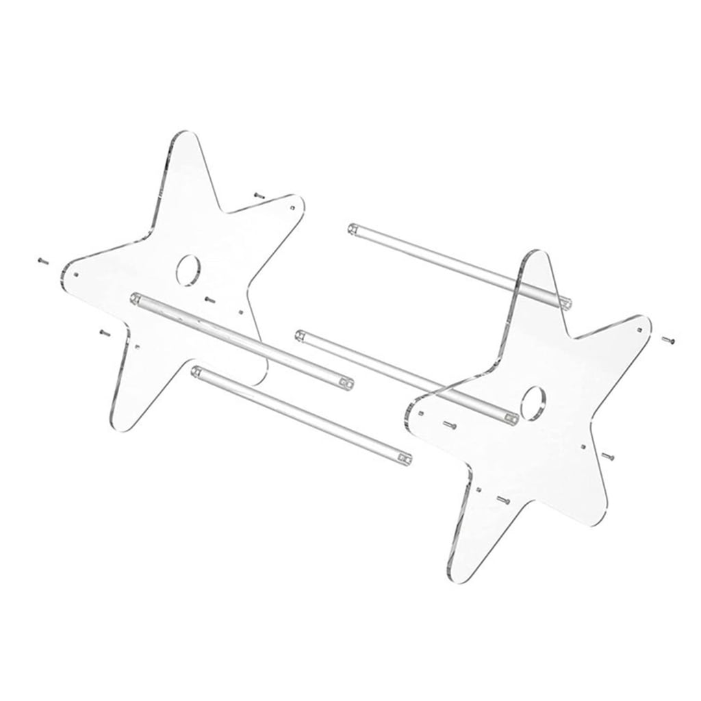 Portable Detachable Acrylic Display Stand Shelves for Books Records and ...